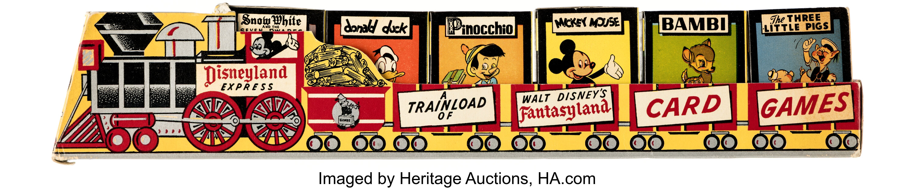 Disneyland Express A Trainload of Walt Disney's Fantasyland Card | Lot ...