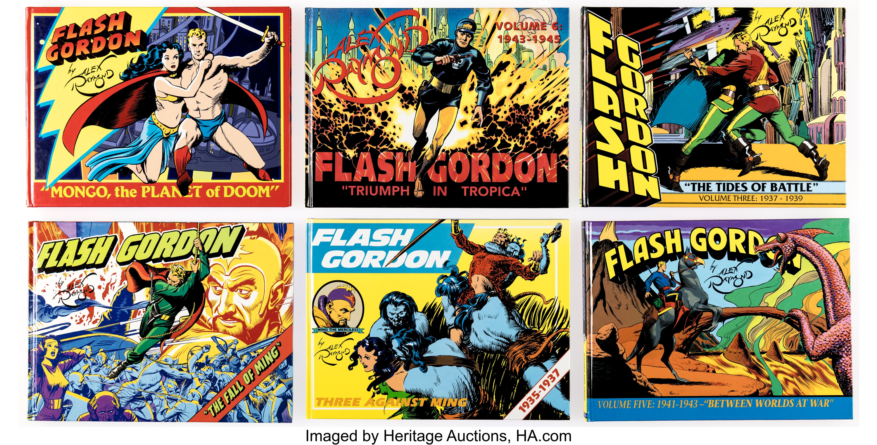 Alex Raymond Flash Gordon Volumes 1-6 (Kitchen Sink Press, | Lot #17230 ...