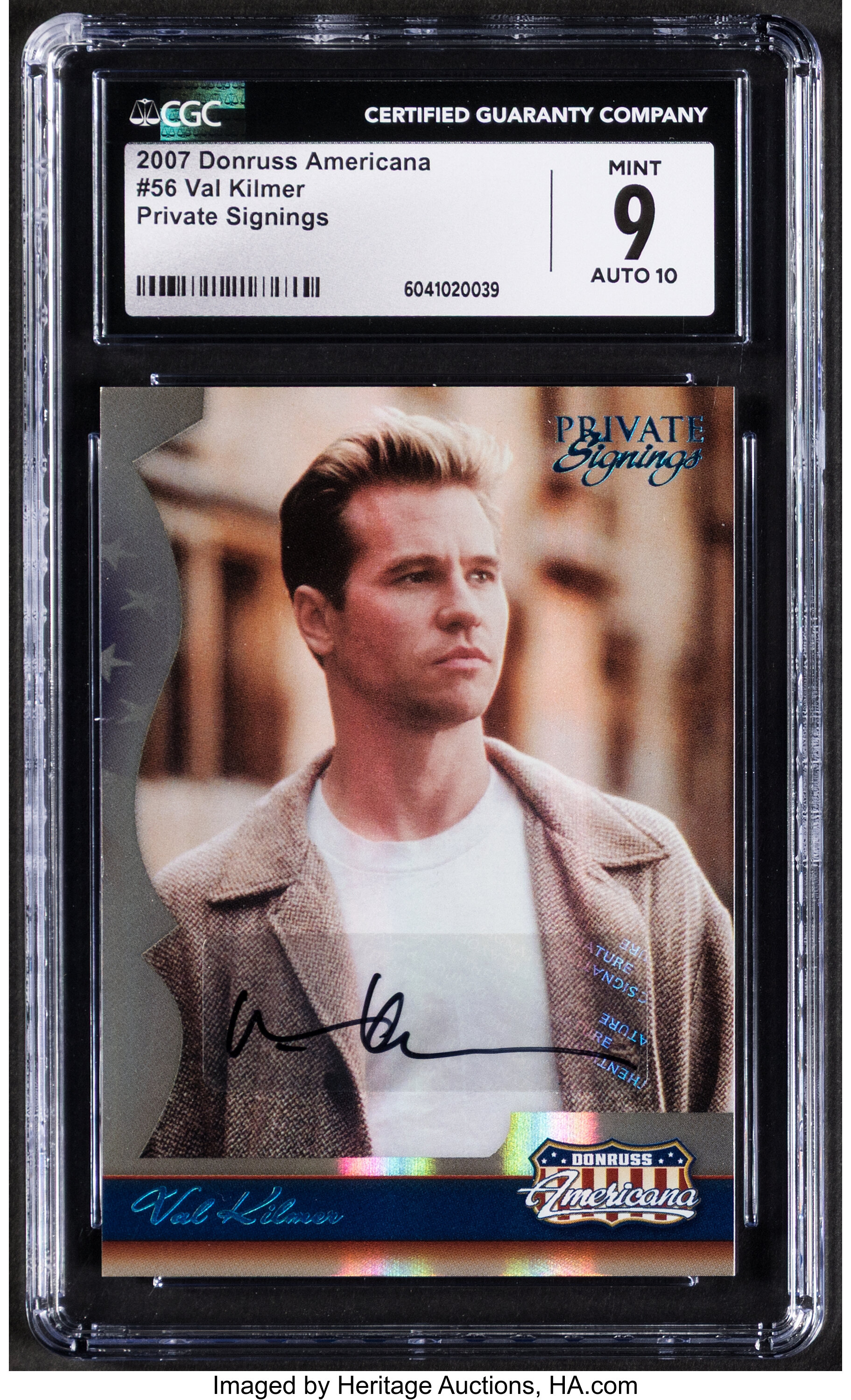 2007 Donruss Americana - Private Signings - #56 Val Kilmer 079/100 ...