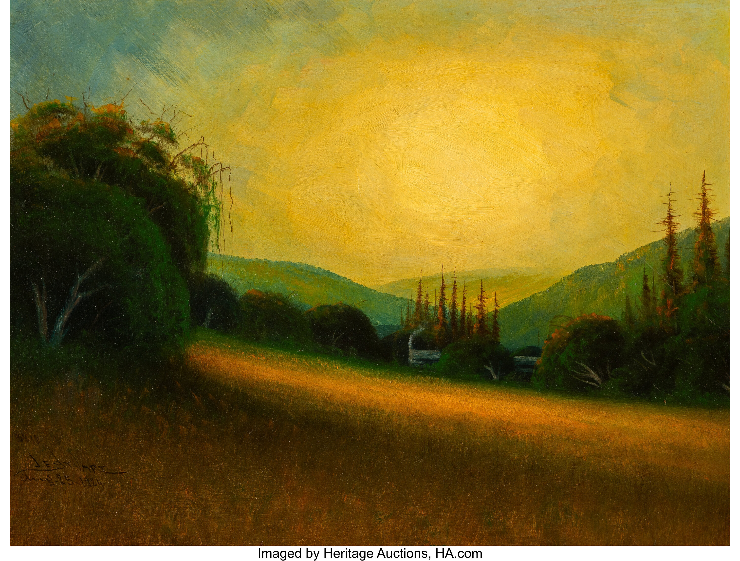 James Everett Stuart (American, 1852-1941). Near Camp Taylor, | Lot ...