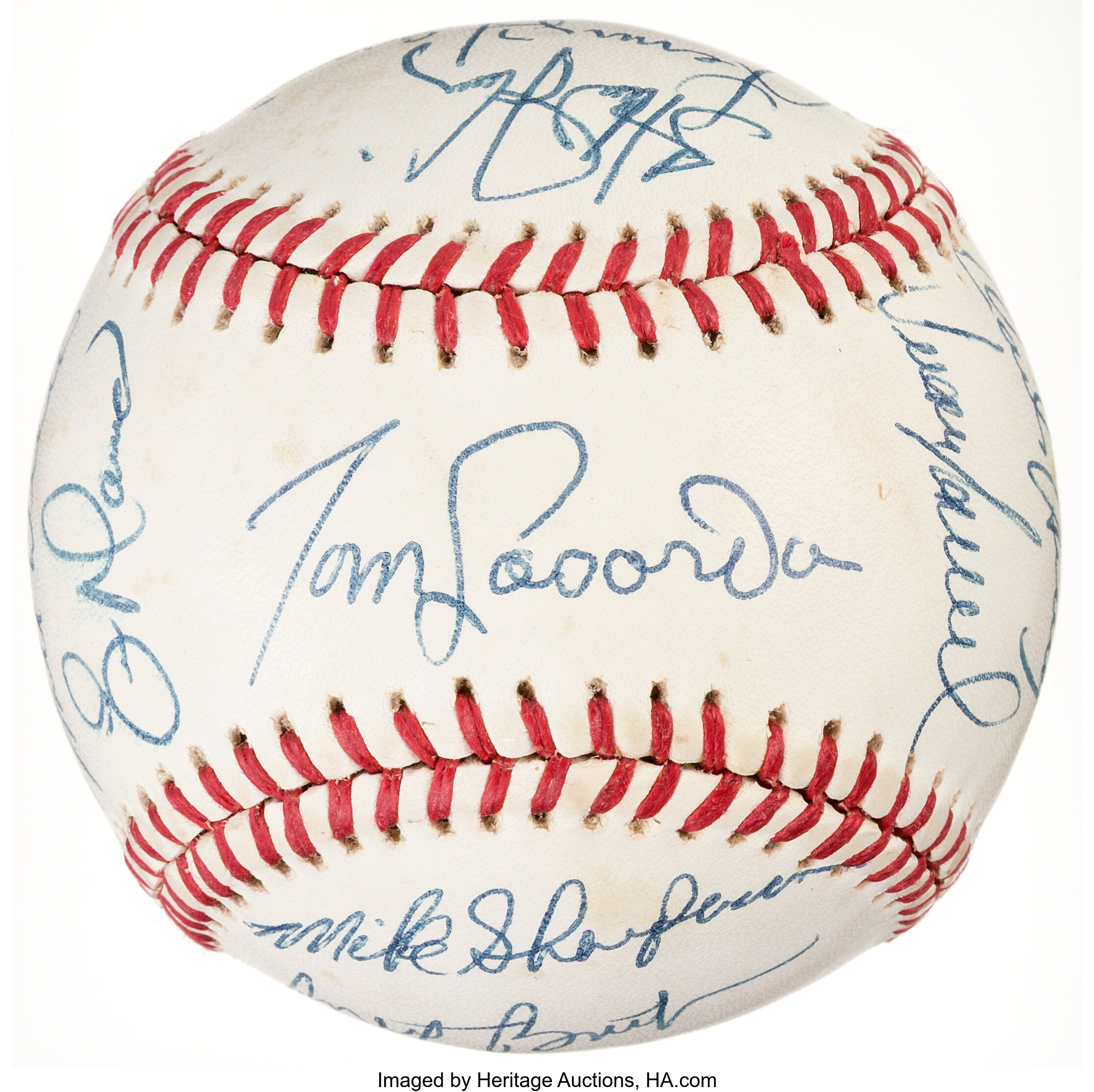 1992 Los Angeles Dodgers Team Signed Baseball. ... Baseball | Lot ...