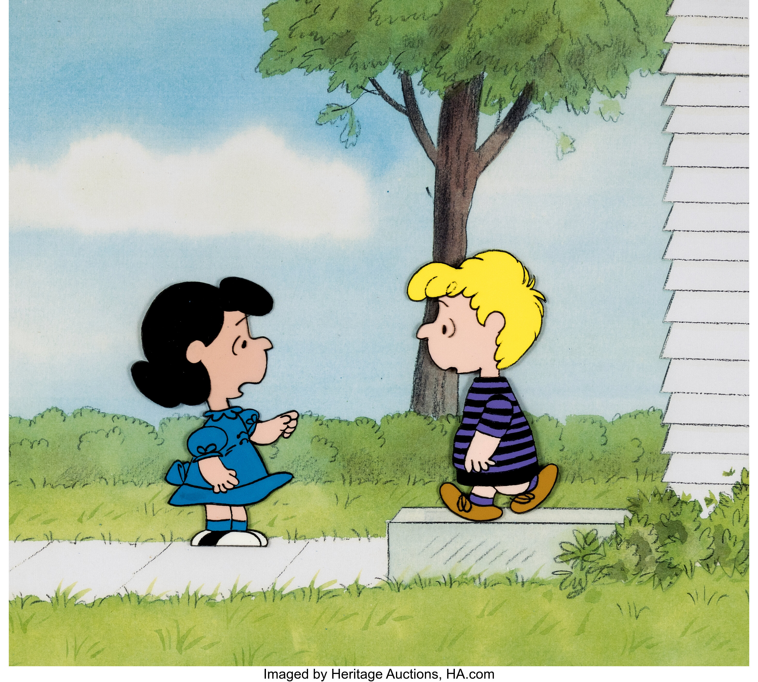 Peanuts The Charlie Brown and Snoopy Show "Lucy Loves Schroeder" | Lot ...