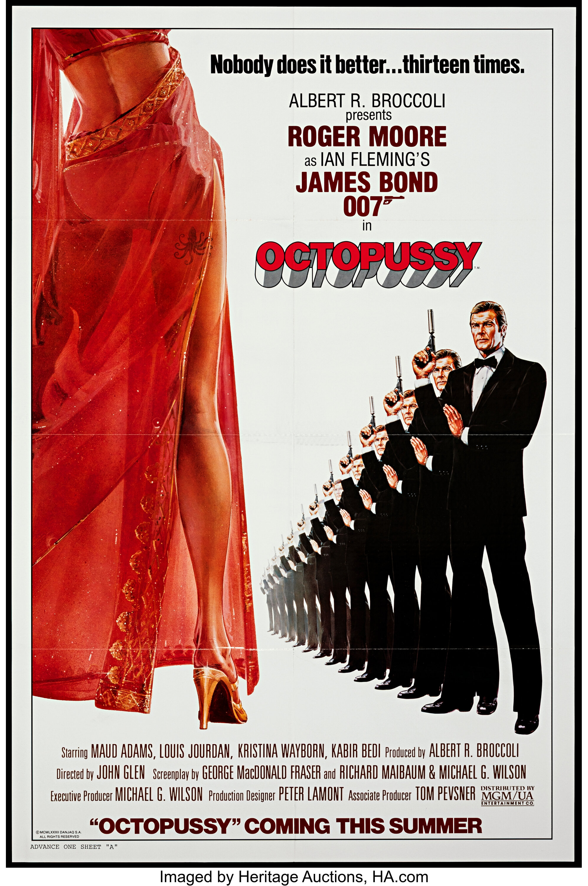Octopussy (MGM/UA, 1983). Folded, Very Fine. One Sheet (27" X 41 ...