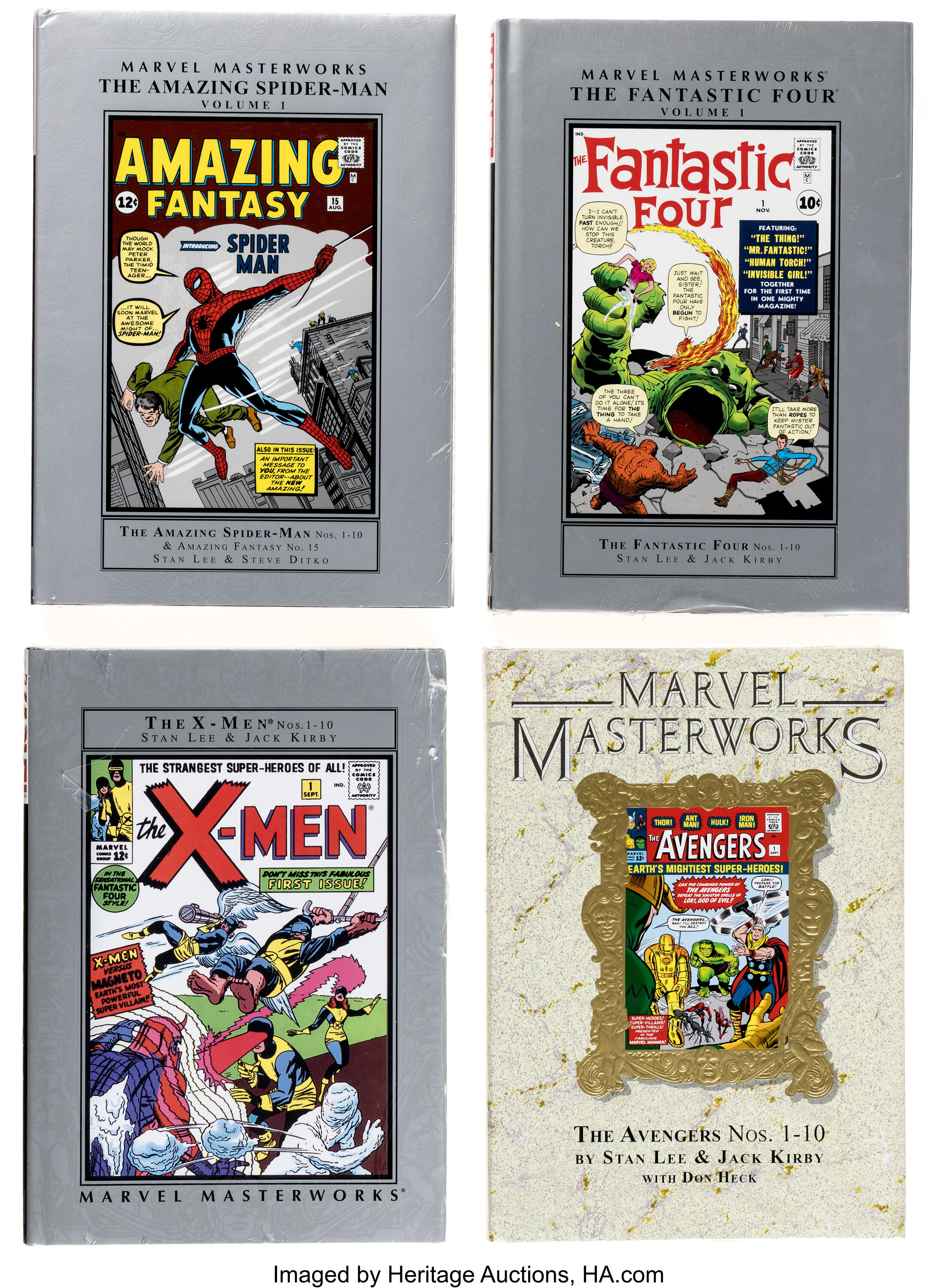 Marvel Masterworks Group of 4 (Marvel, c. 2000s).... (Total: 4 | Lot ...