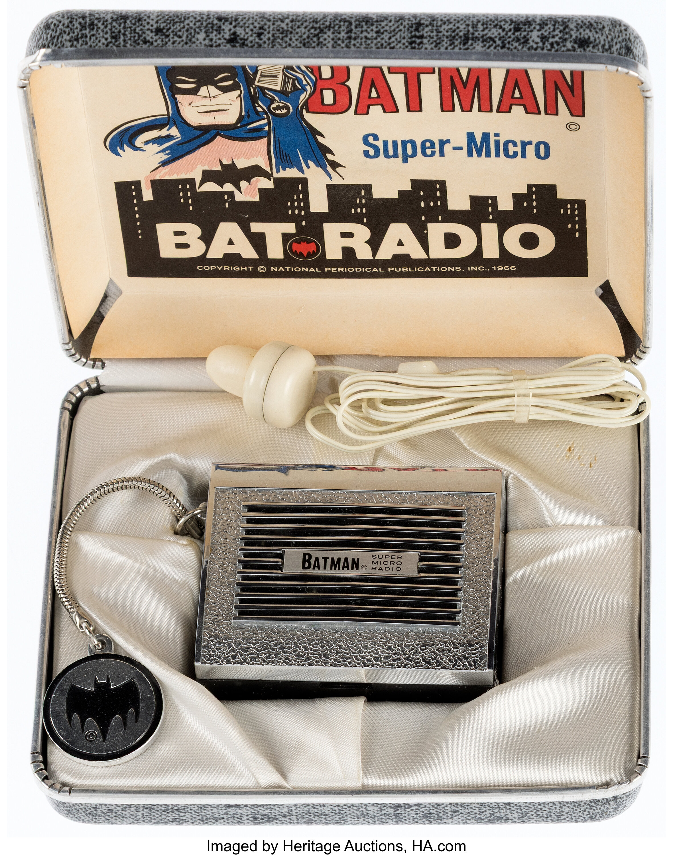 Batman Super-Micro Bat Radio in Case (DC, 1966).... Action Figures ...