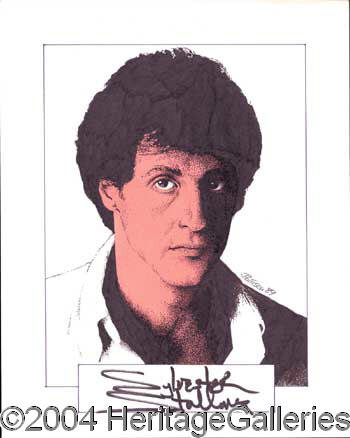 Sylvester Stallone Autographs | Lot #729 | Heritage Auctions