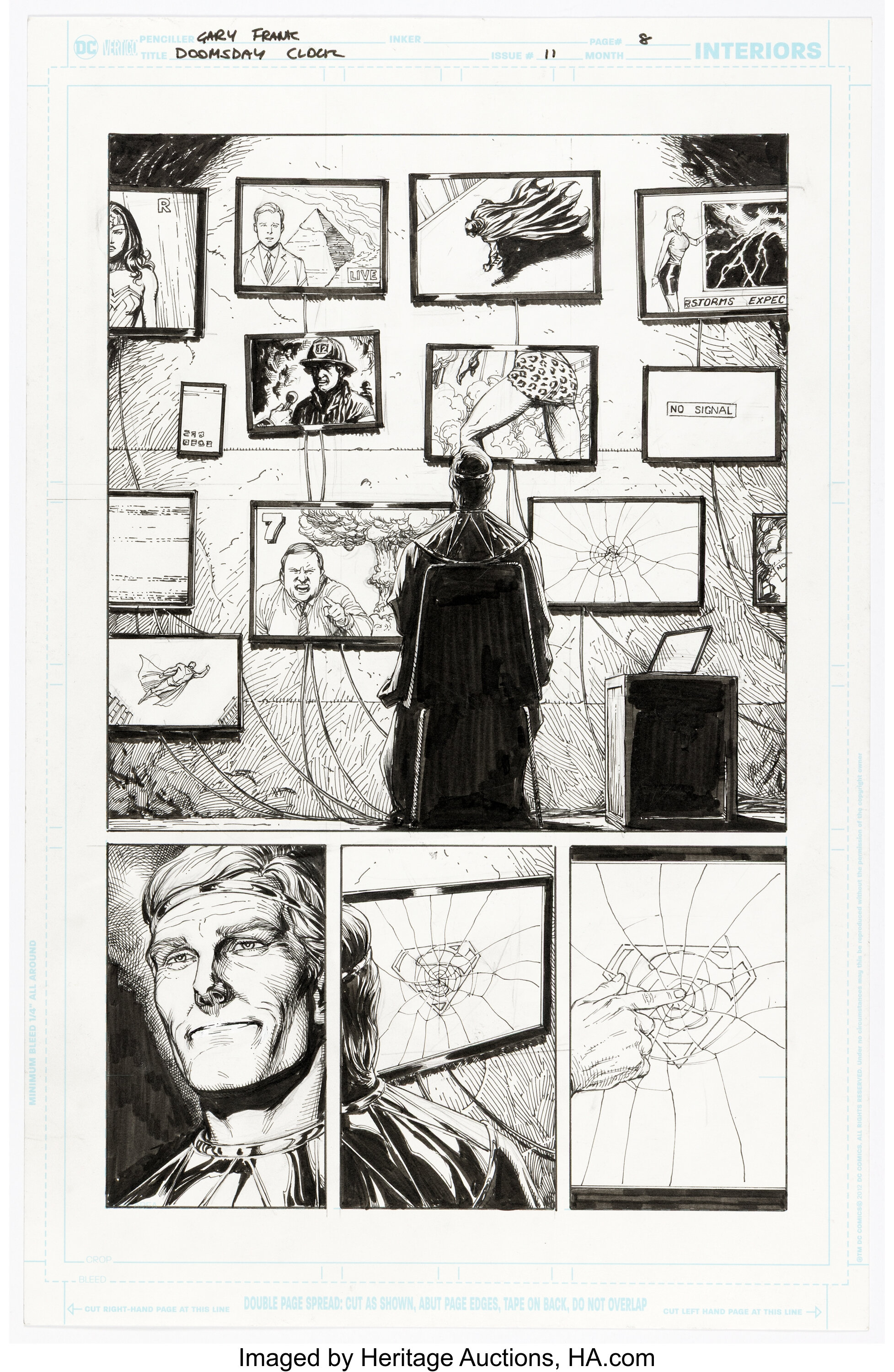 Gary Frank Doomsday Clock #11 Story Page 8 Original Art (DC, | Lot ...