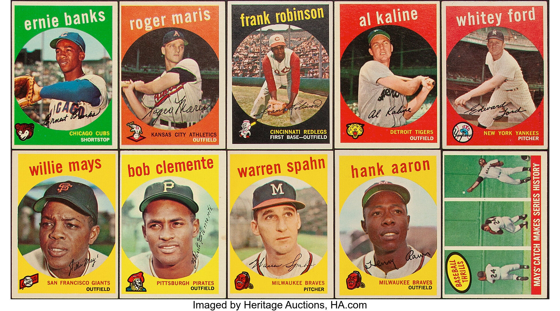 1959 Topps Baseball Near Set (528/572). ... Baseball Cards Sets | Lot ...