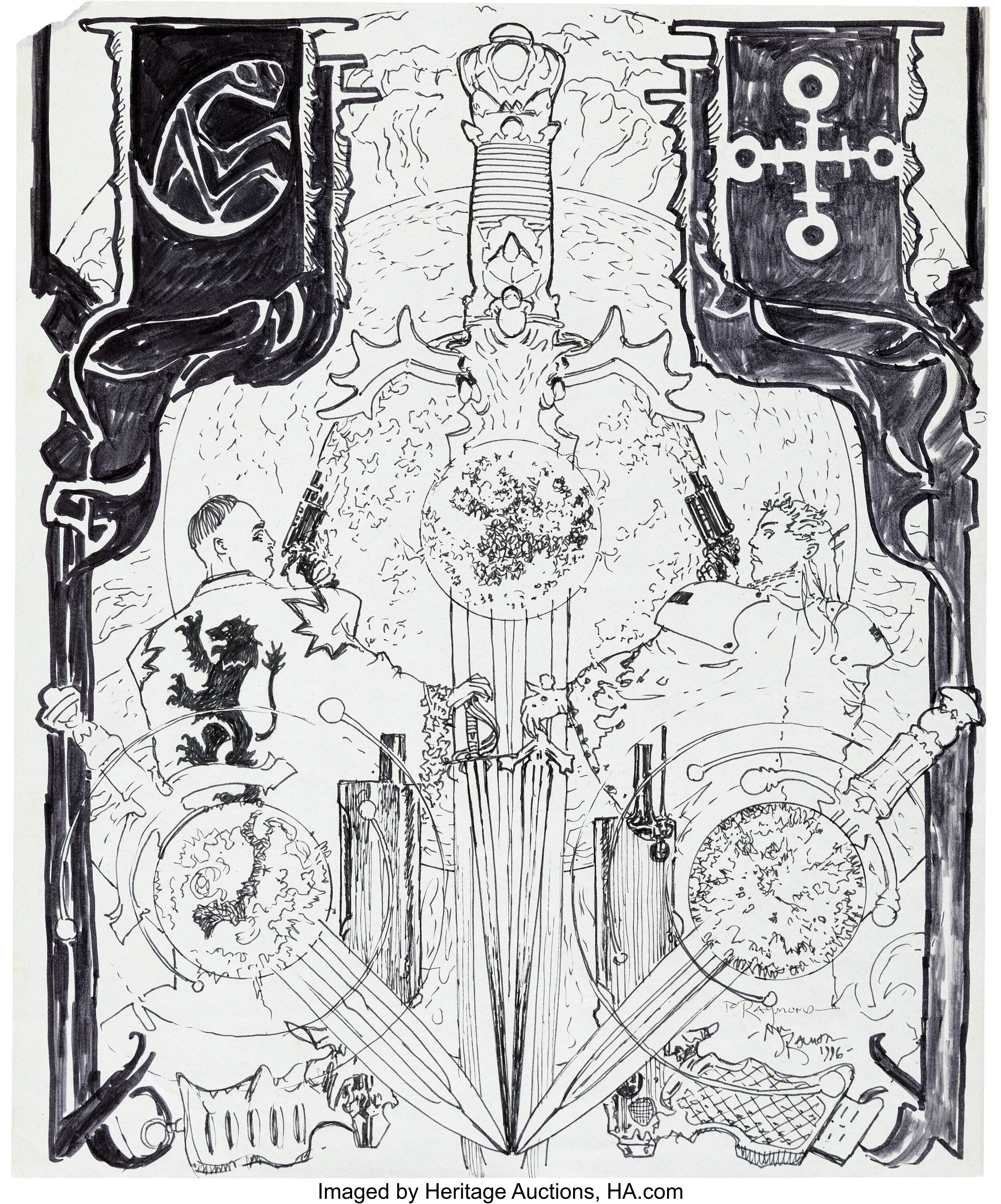 Michael Kaluta Fading Suns: Lords of the Known Worlds Cover | Lot ...
