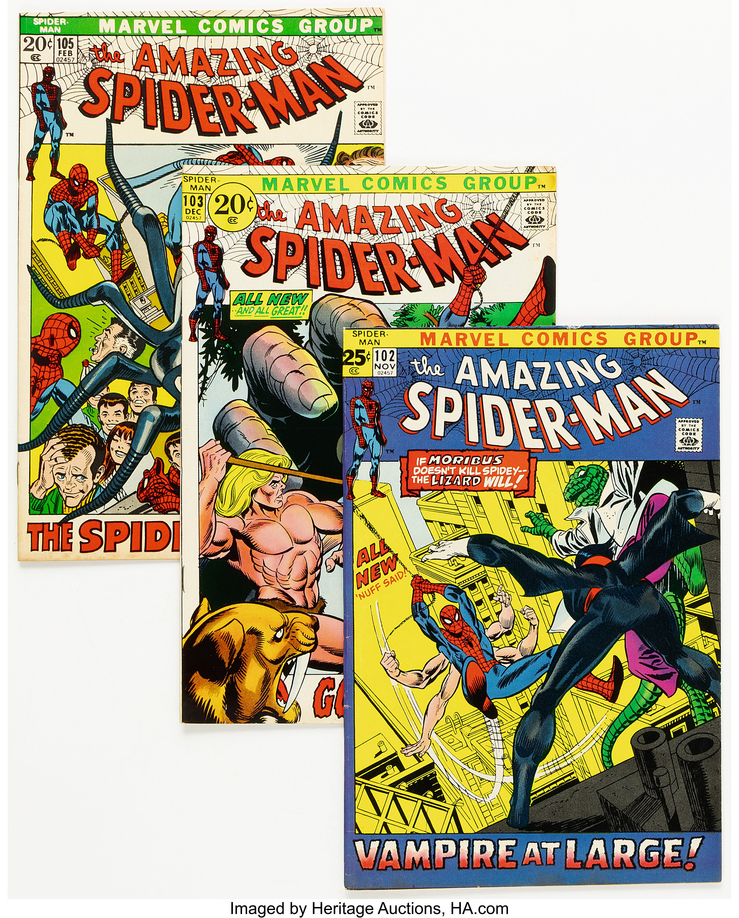 The Amazing Spider-Man Group of 18 (Marvel, 1971-75) Condition: | Lot ...