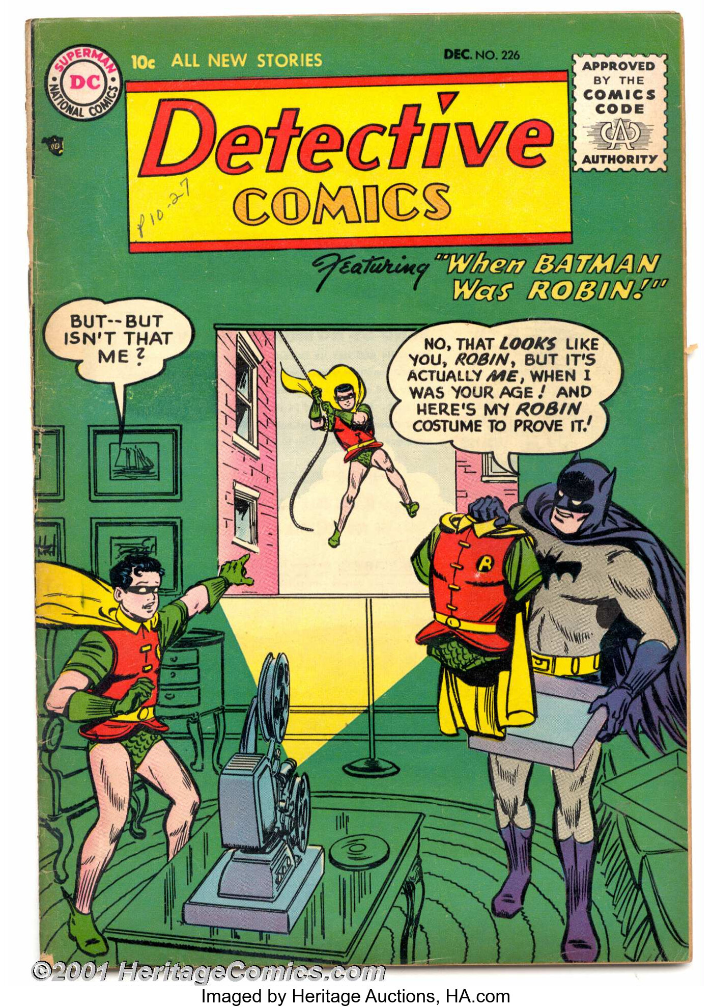 Detective Comics #226 (DC, 1955). Scarce second appearance of J'onn ...