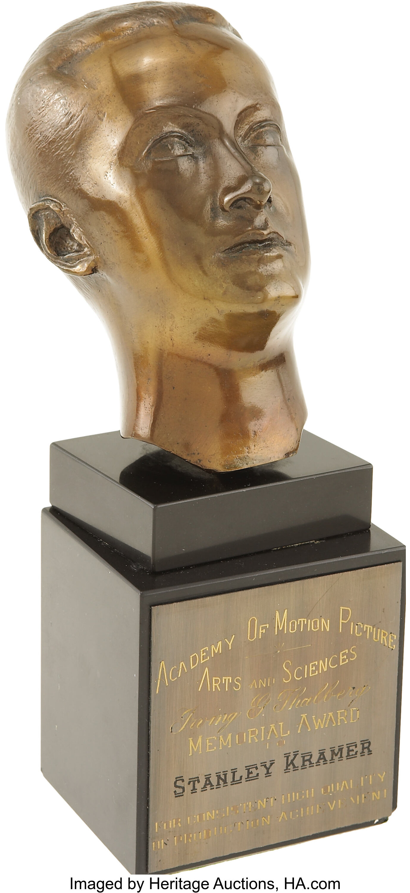 Stanley Kramer's Irving G. Thalberg Memorial Award. There is no | Lot ...