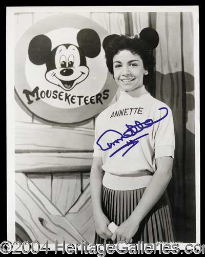 Annette Funicello Autographs | Lot #216 | Heritage Auctions