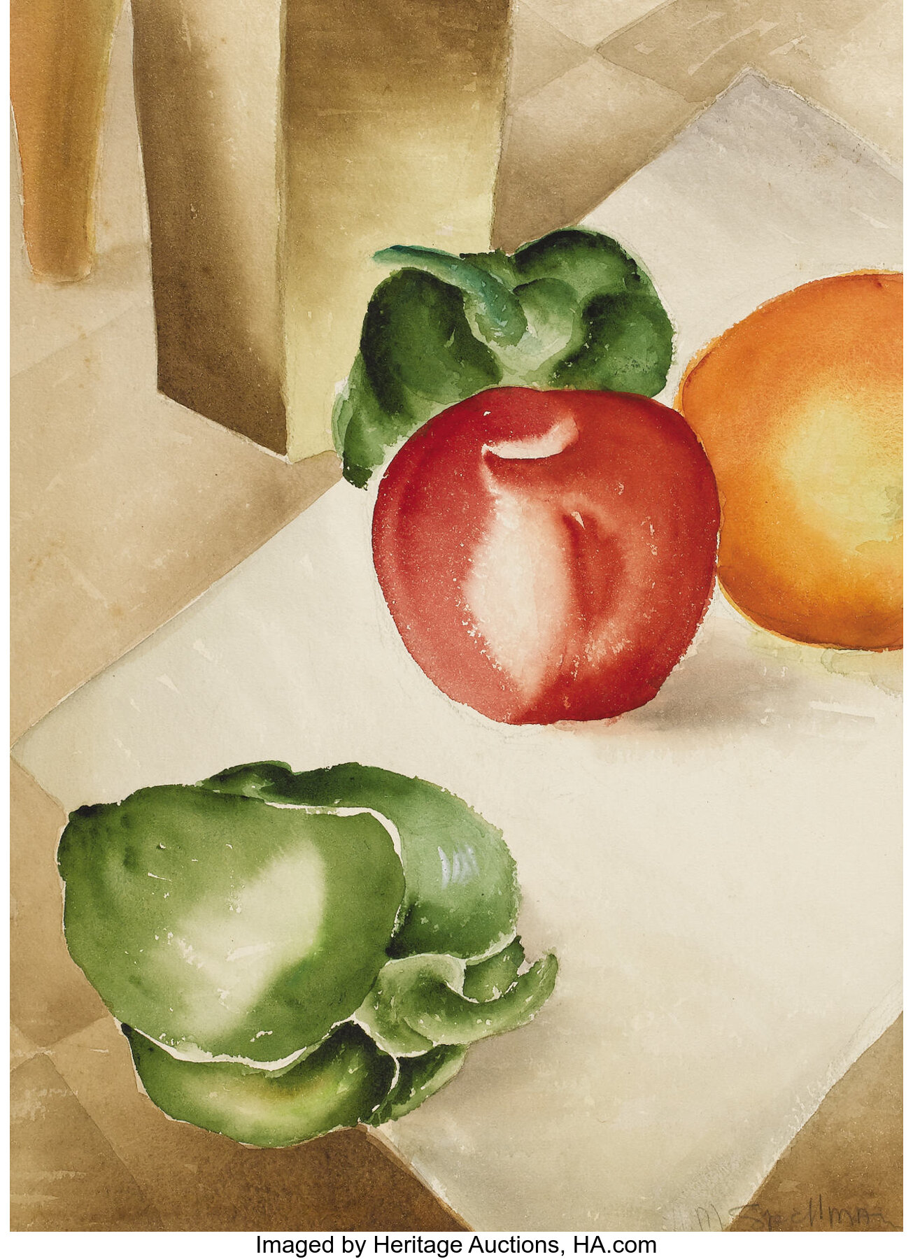 HELEN SPELLMAN (1915-2002). Untitled Still Life with Peppers and | Lot ...
