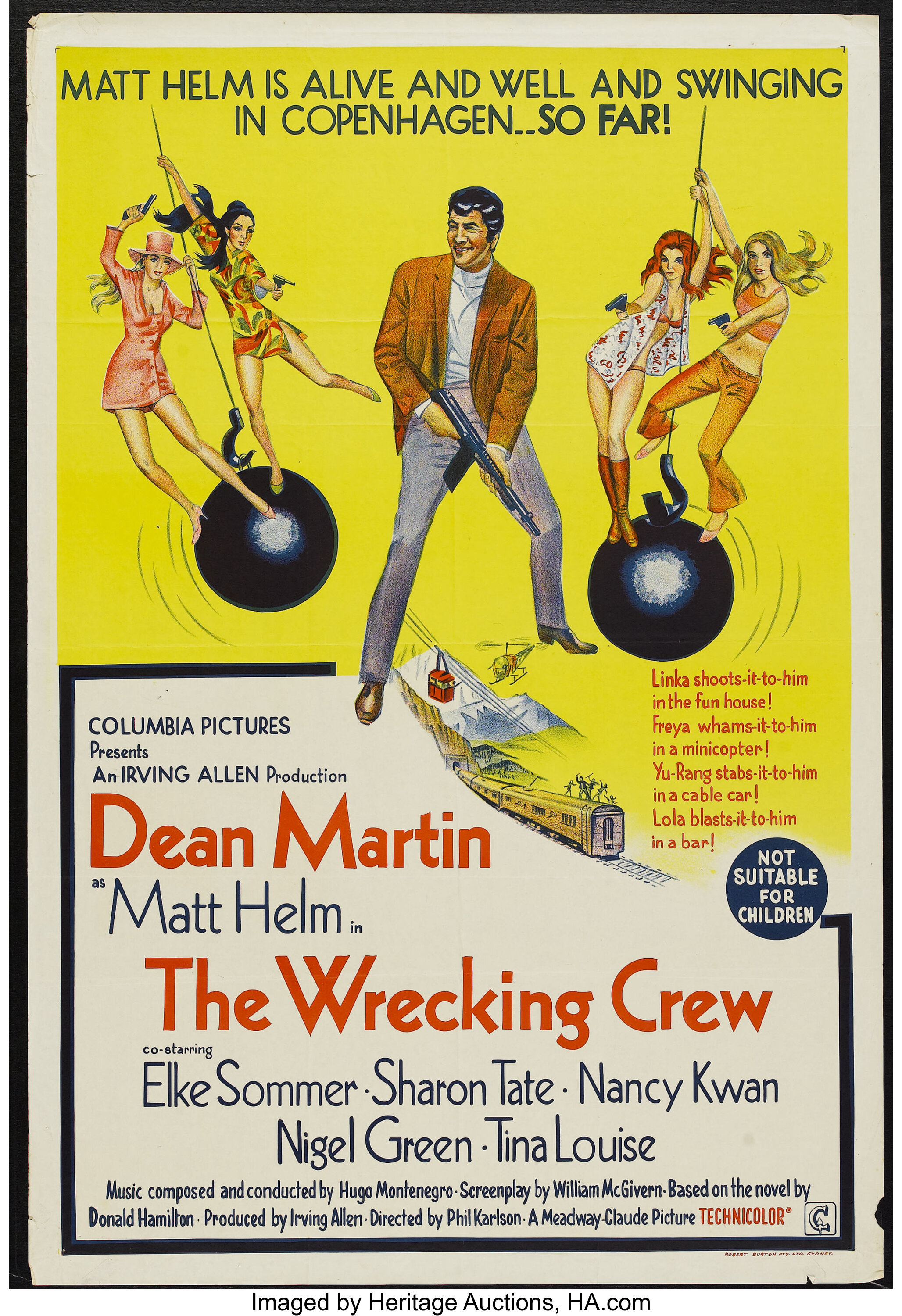 The Wrecking Crew (Columbia, 1969). Australian One Sheet (26.5" X | Lot ...