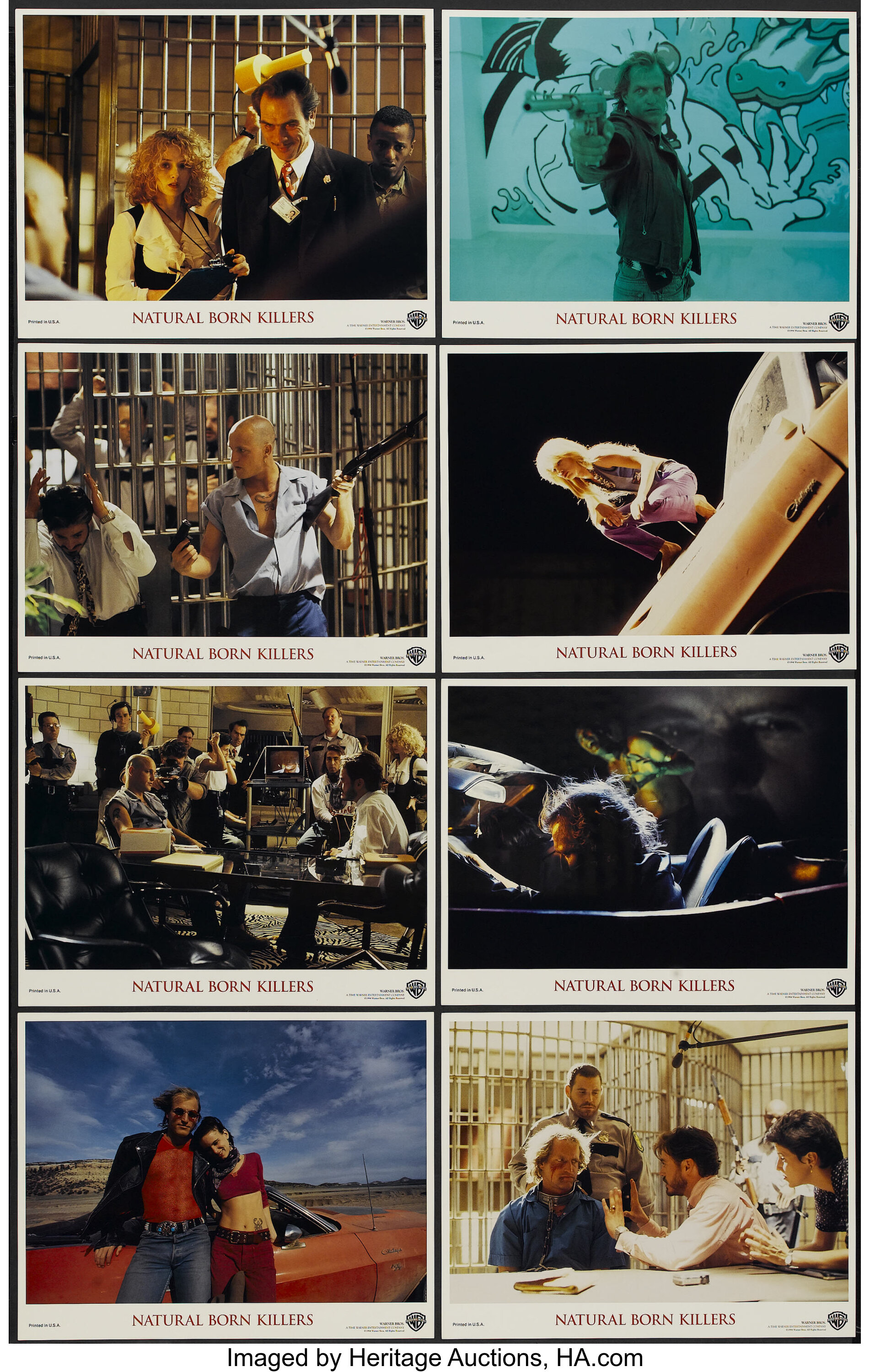 Natural Born Killers (Warner Brothers, 1994). Lobby Card Set of 8 | Lot ...
