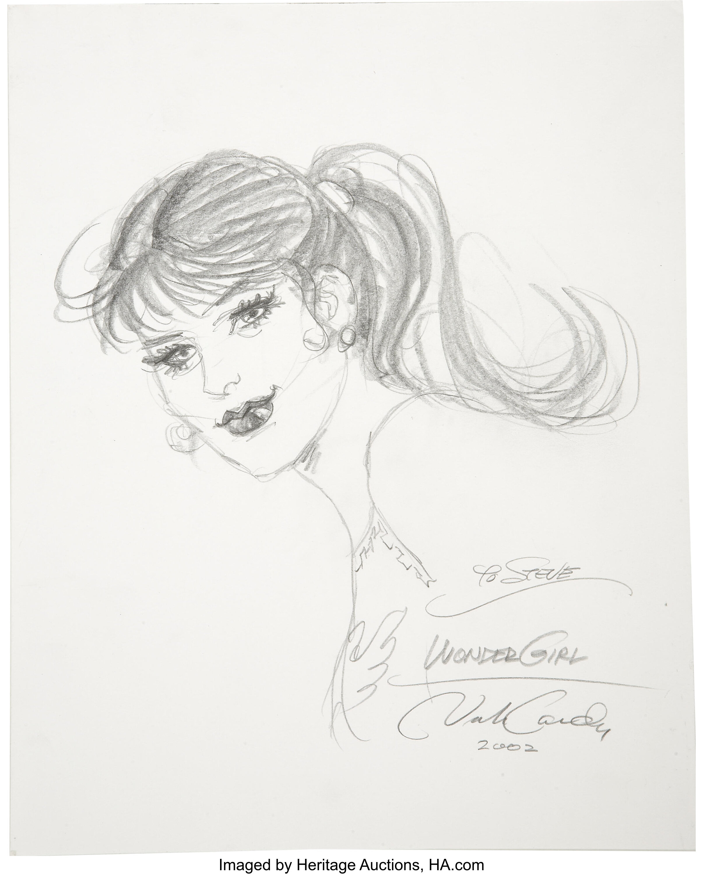 Nick Cardy - Wonder Girl Sketch Original Art (2002).... Original | Lot ...
