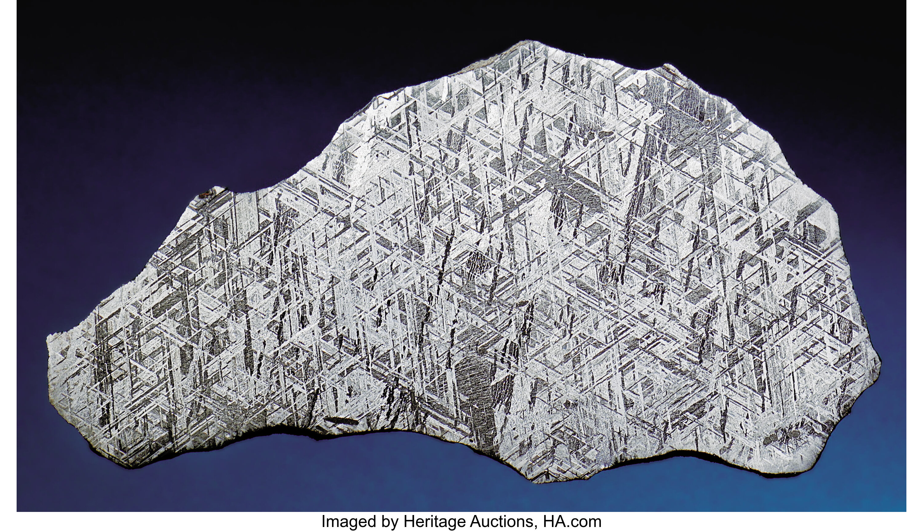 GIBEON - COMPLETE SLICE OF AN IRON METEORITE . ... Meteorites Irons ...