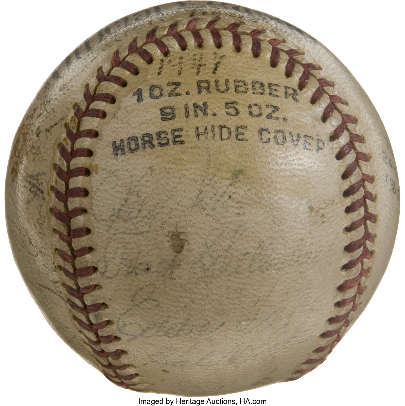 1947 Detroit Tigers Team Signed Baseball. Twenty-one members of the ...