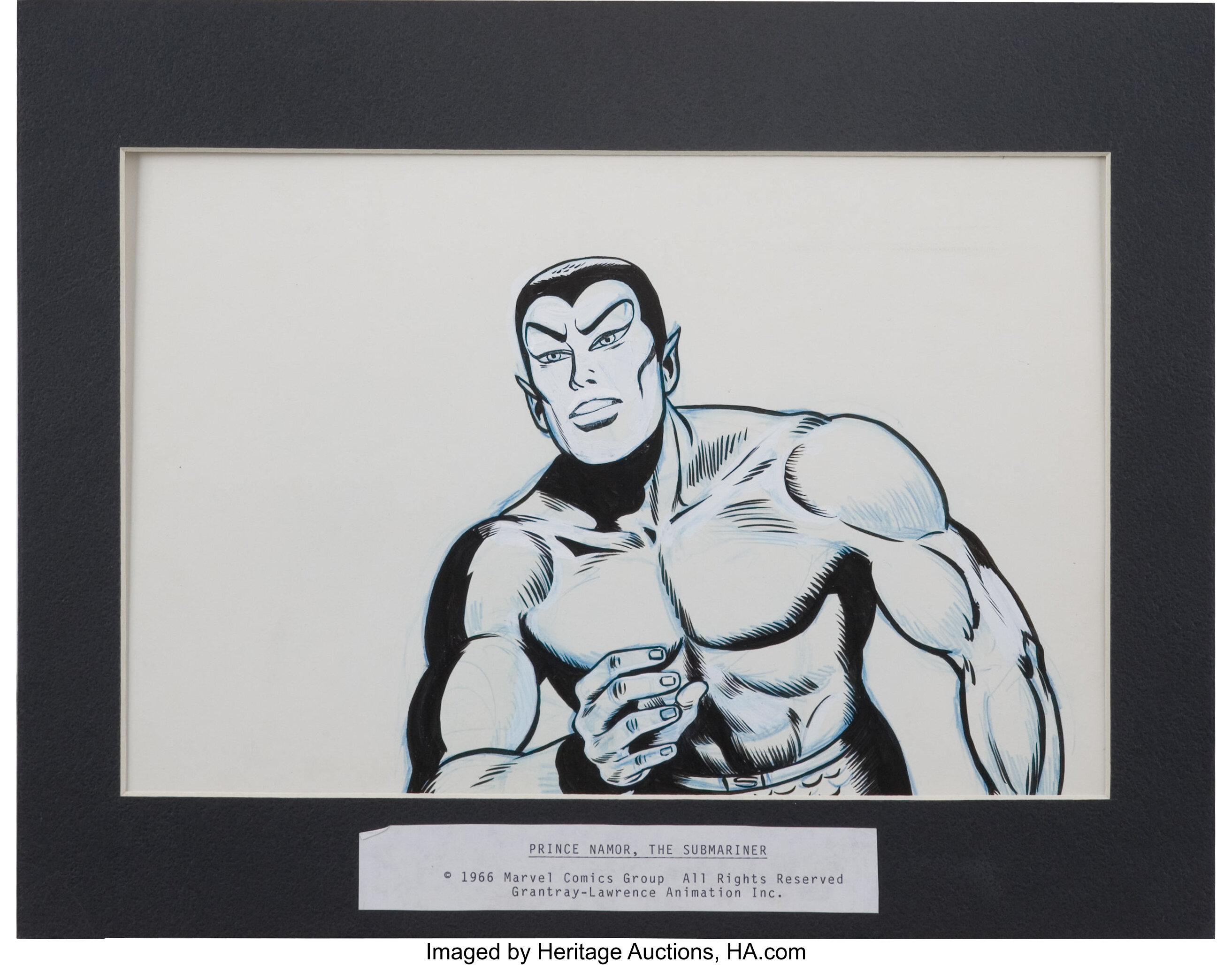 "The Marvel Superheroes" Sub-Mariner Storyboard Sketch Original Art ...