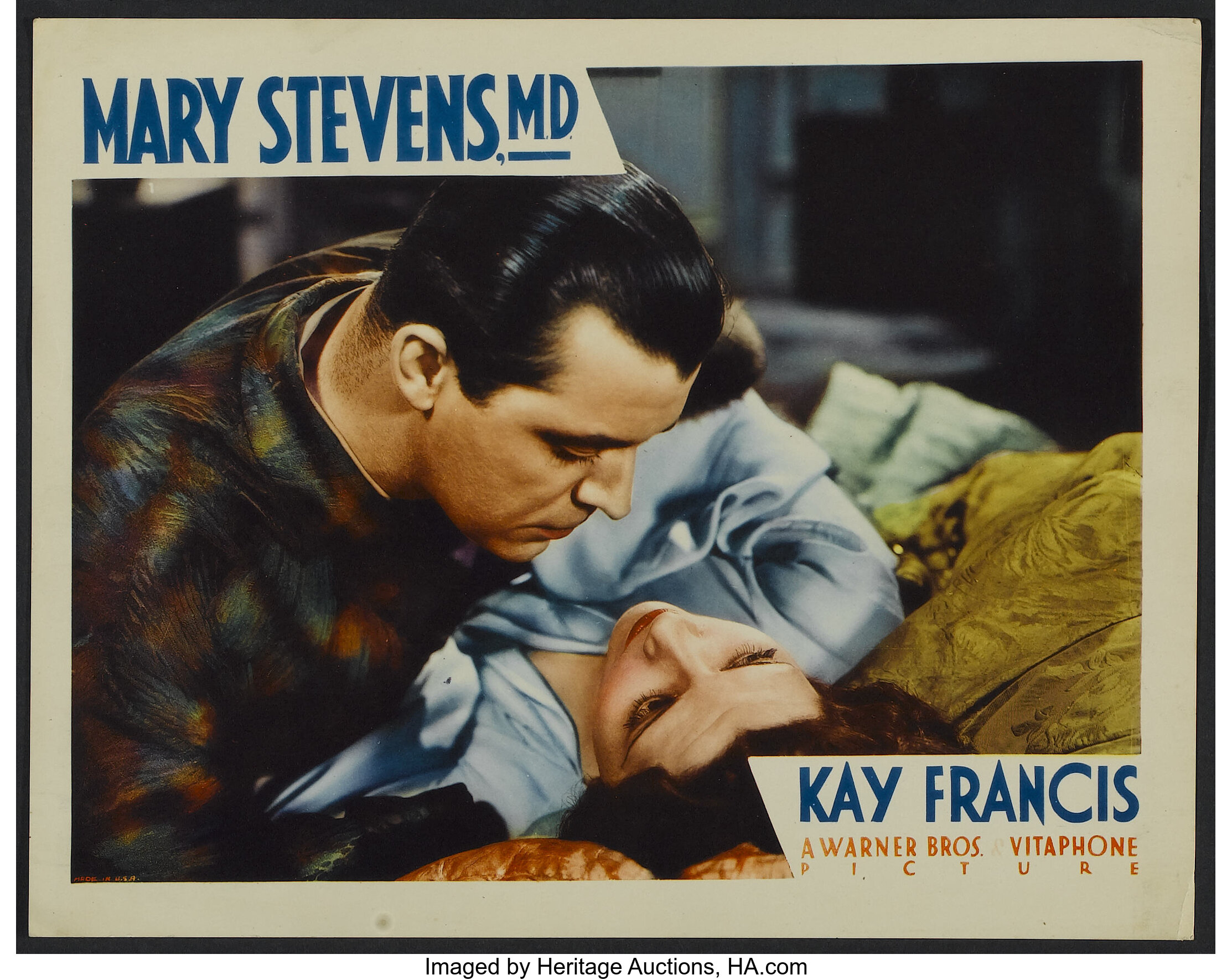 Mary Stevens, M.D. (Warner Brothers, 1933). Lobby Card (11" X 14 ...