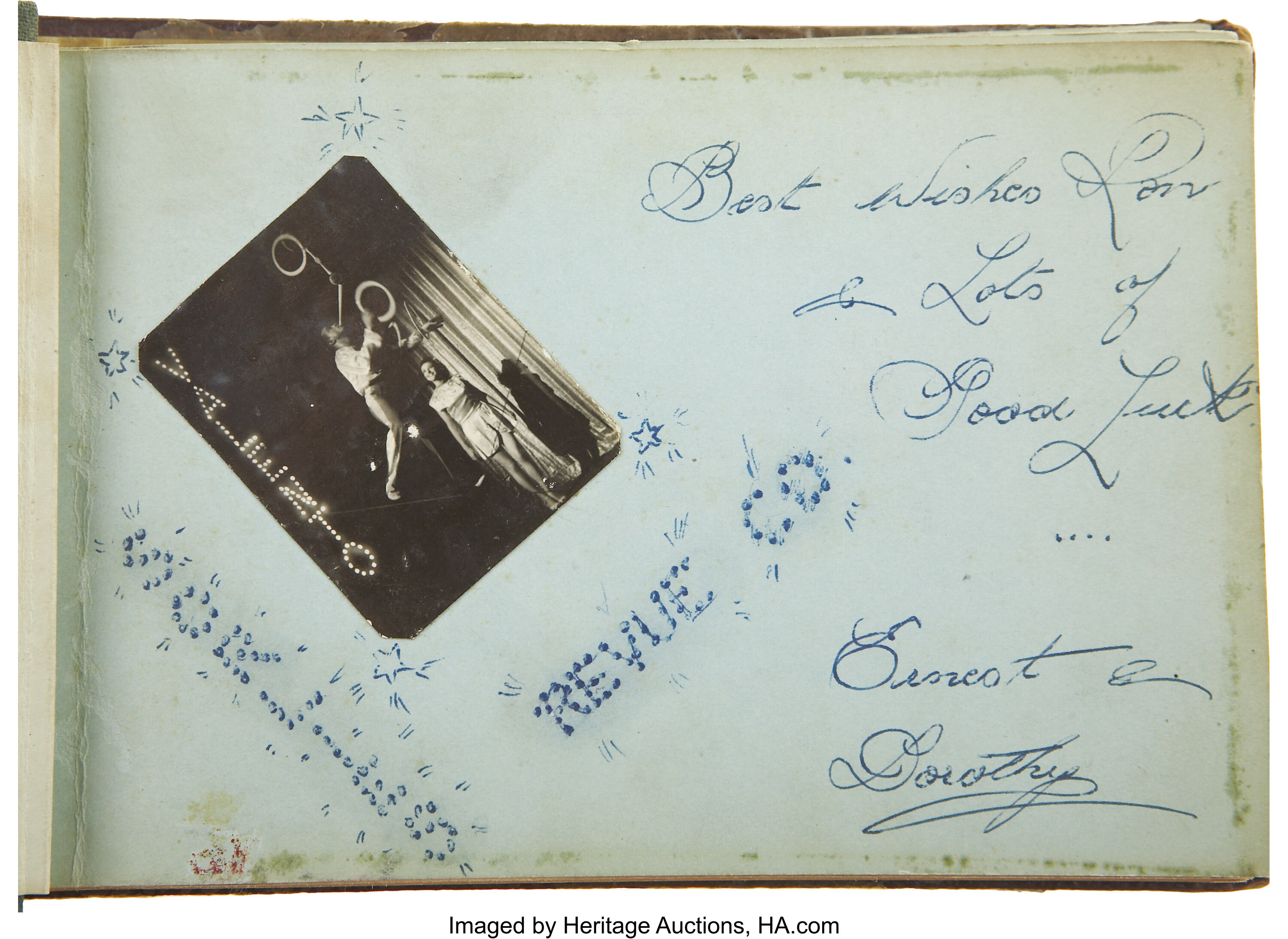 Lynne Golding and Others Signed Autograph Album, circa Early 1950s ...