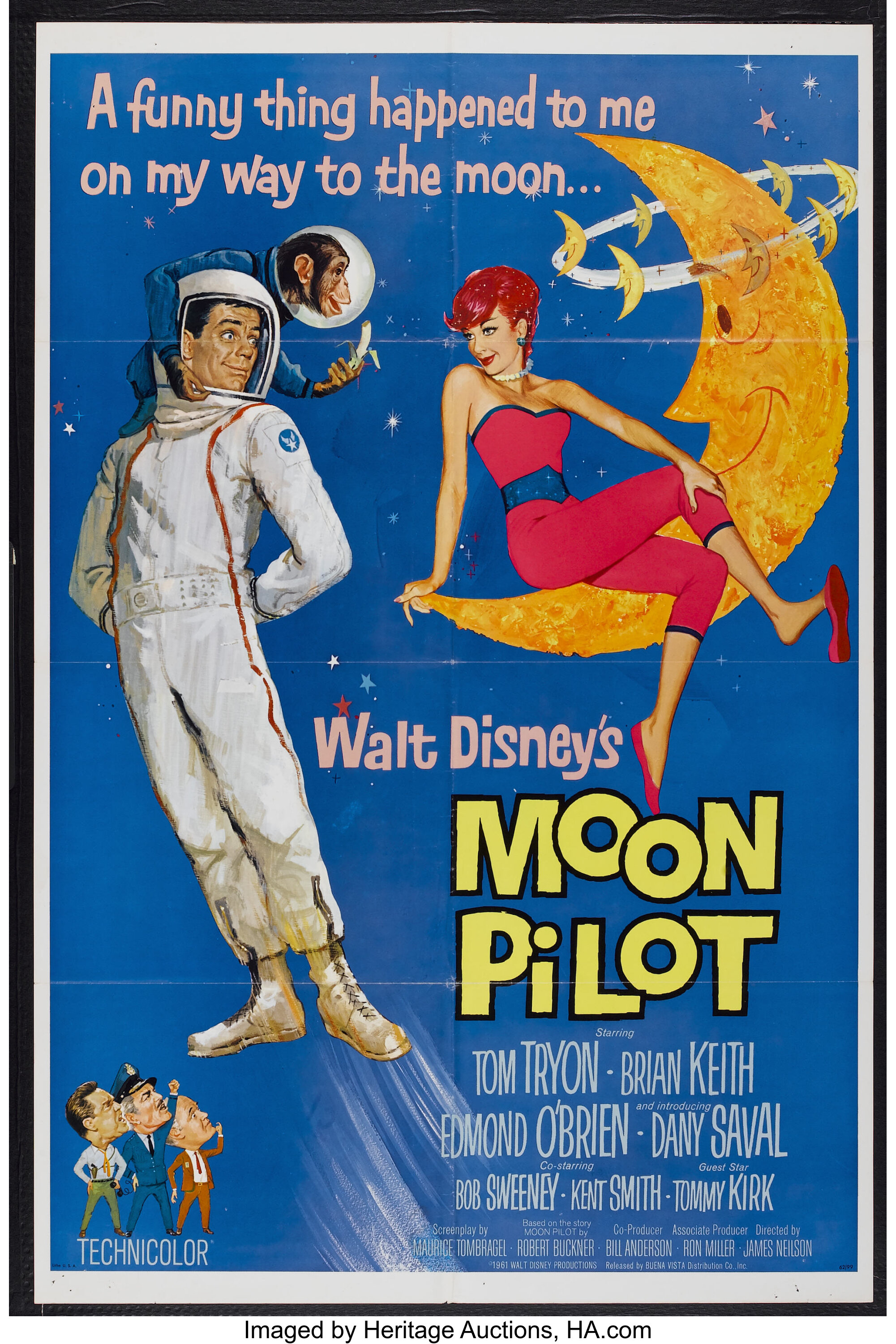 Moon Pilot (Buena Vista, 1962). One Sheet (27" X 41"). Comedy.... | Lot ...