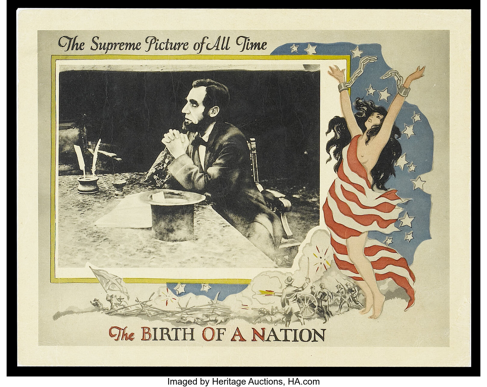 The Birth of a Nation (David W. Griffith Corp., R-1920s). Lobby | Lot ...