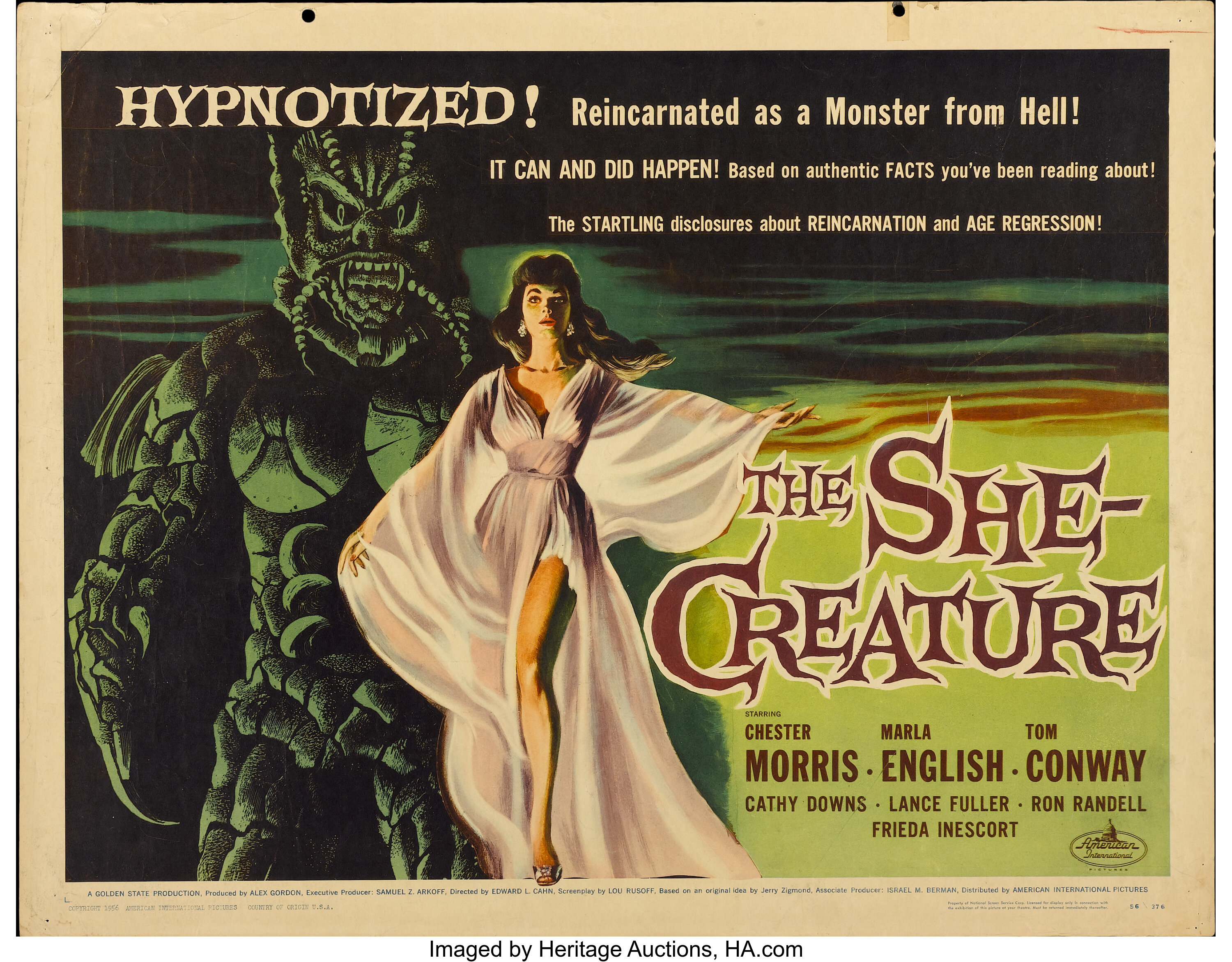 The She-Creature (American International, 1956). Half Sheet (22" X ...