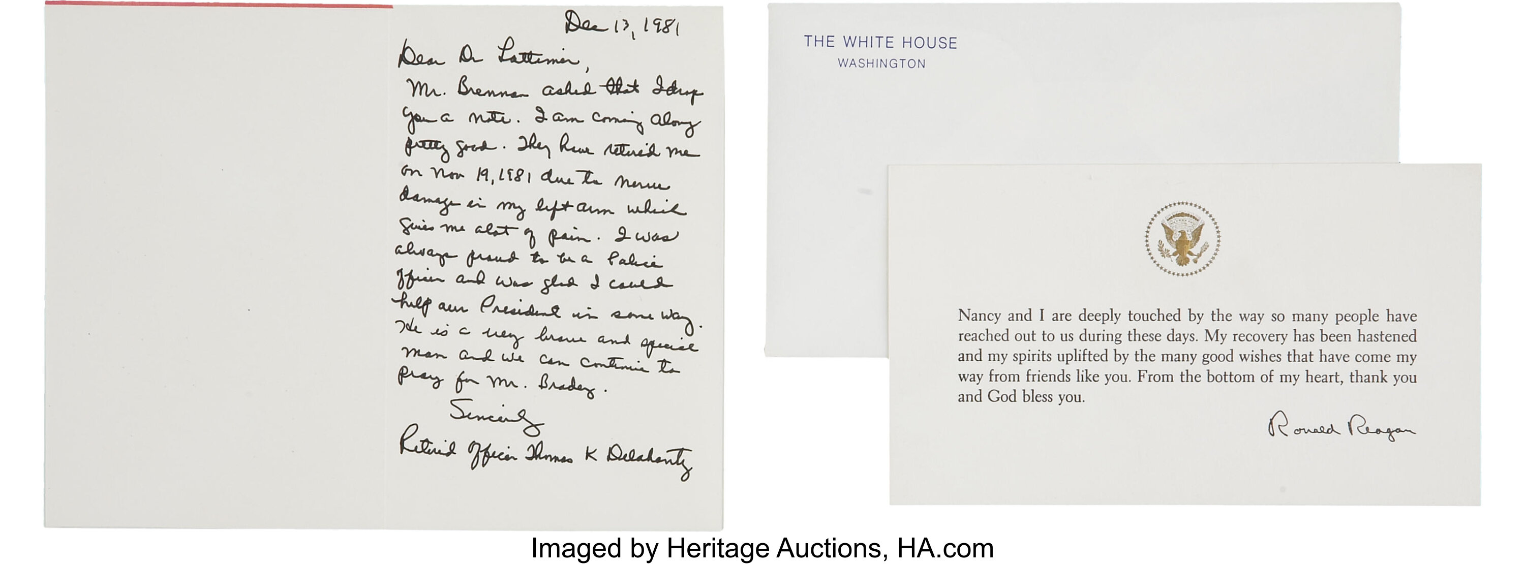 Ronald Reagan Assassination Attempt Collection.... (Total: 10 | Lot ...