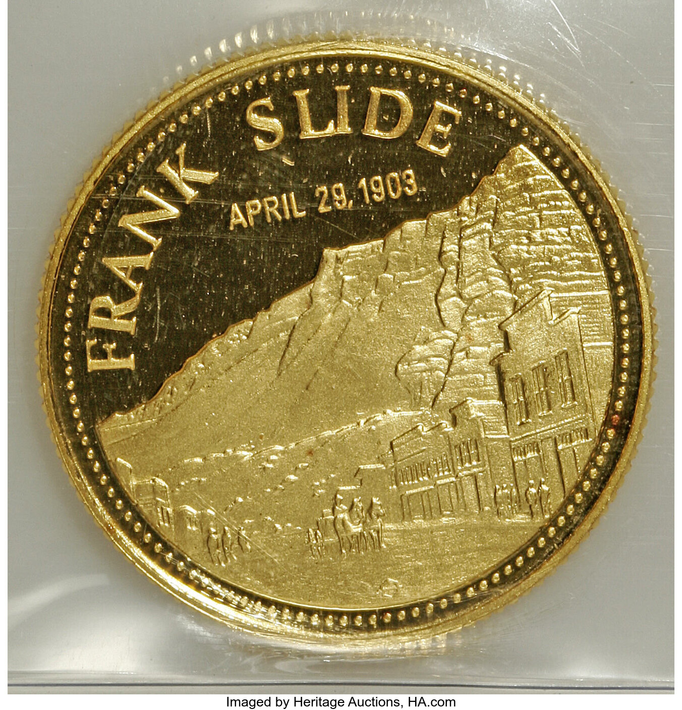 1978 Crows Nest Pass, Alberta, Canada Gold Trade Piece. SP67 | Lot ...