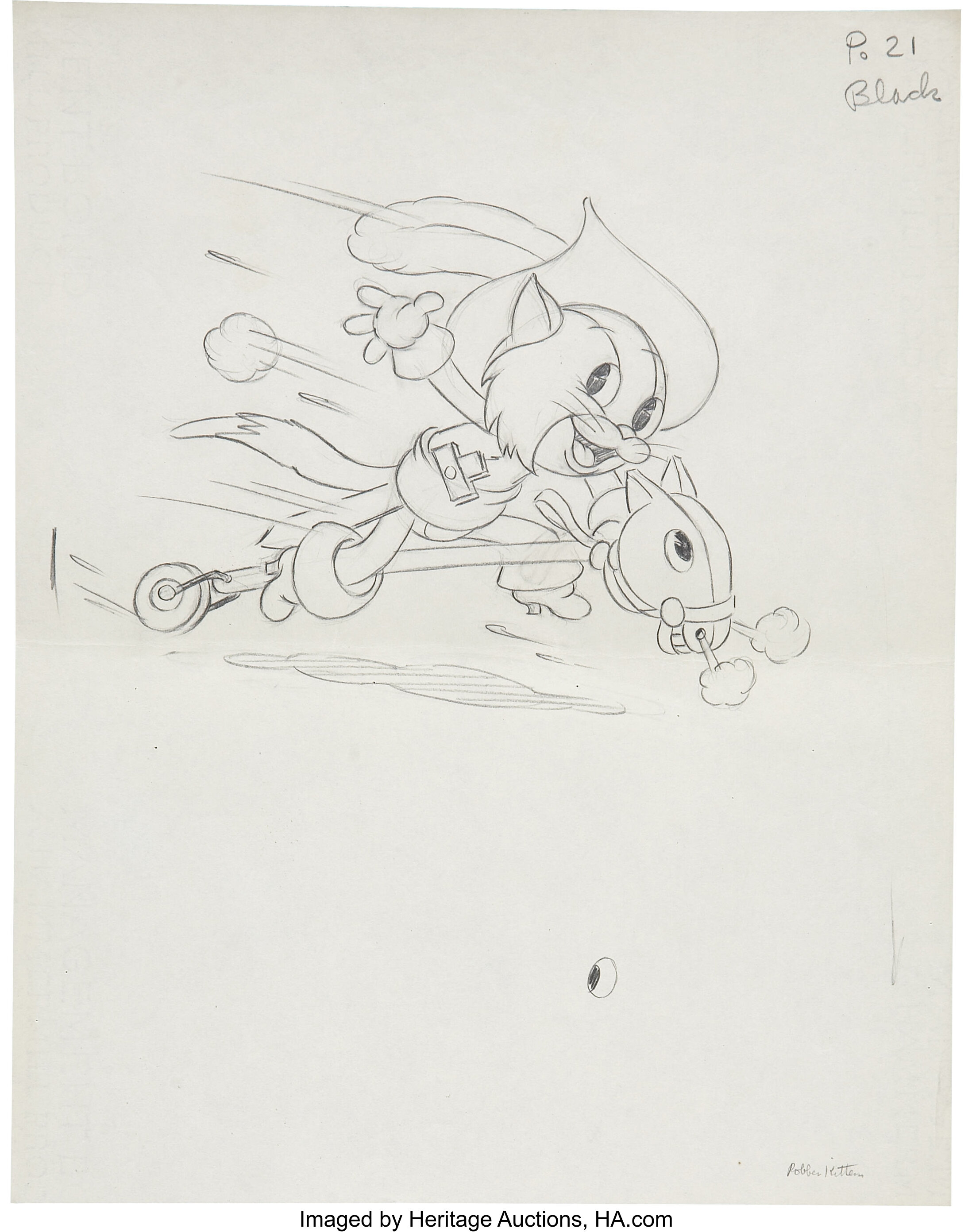 "The Robber Kitten" Illustration Preliminary Drawing Original Art | Lot ...