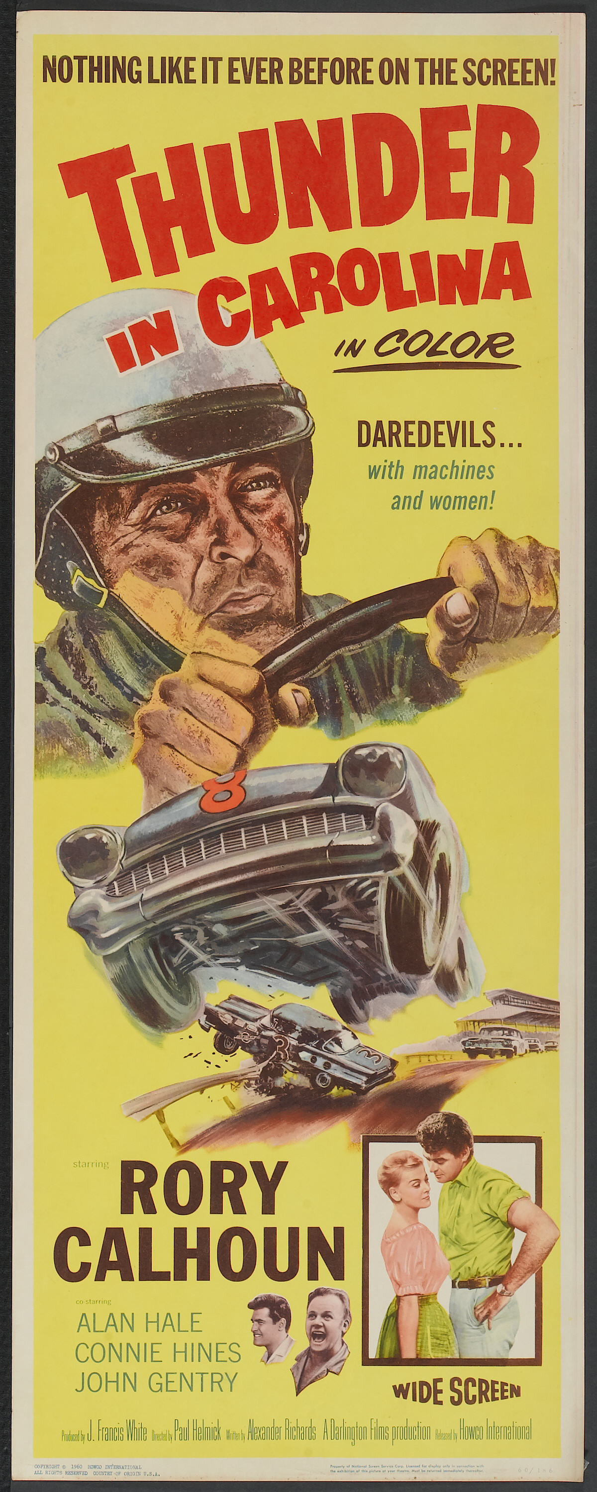 Thunder in Carolina (Howco, 1960). Insert (14" X 36"). Sports.... | Lot ...