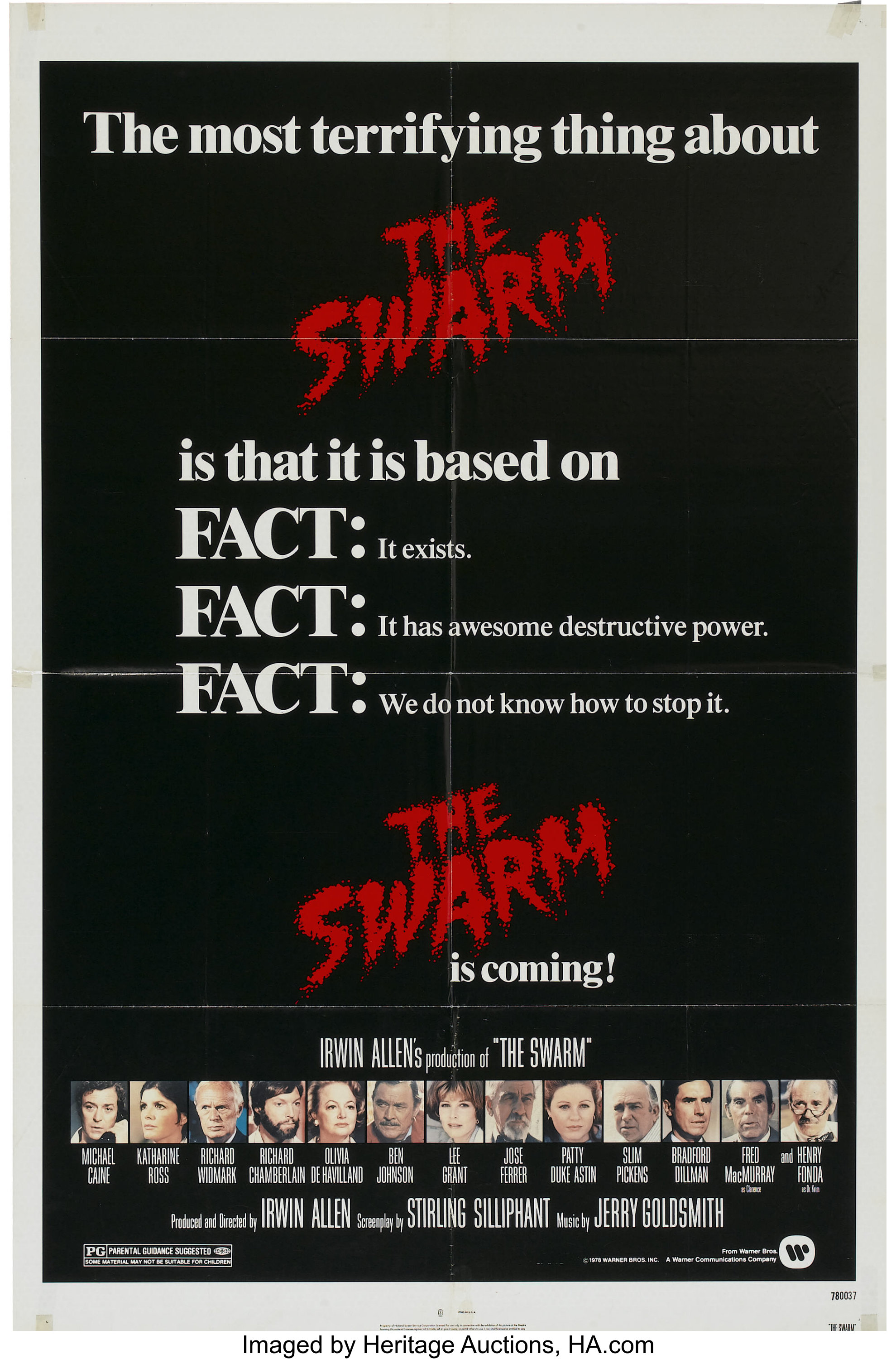 The Swarm Movie Poster (Warner Bros., 1978).... Hollywood | Lot #12440 ...
