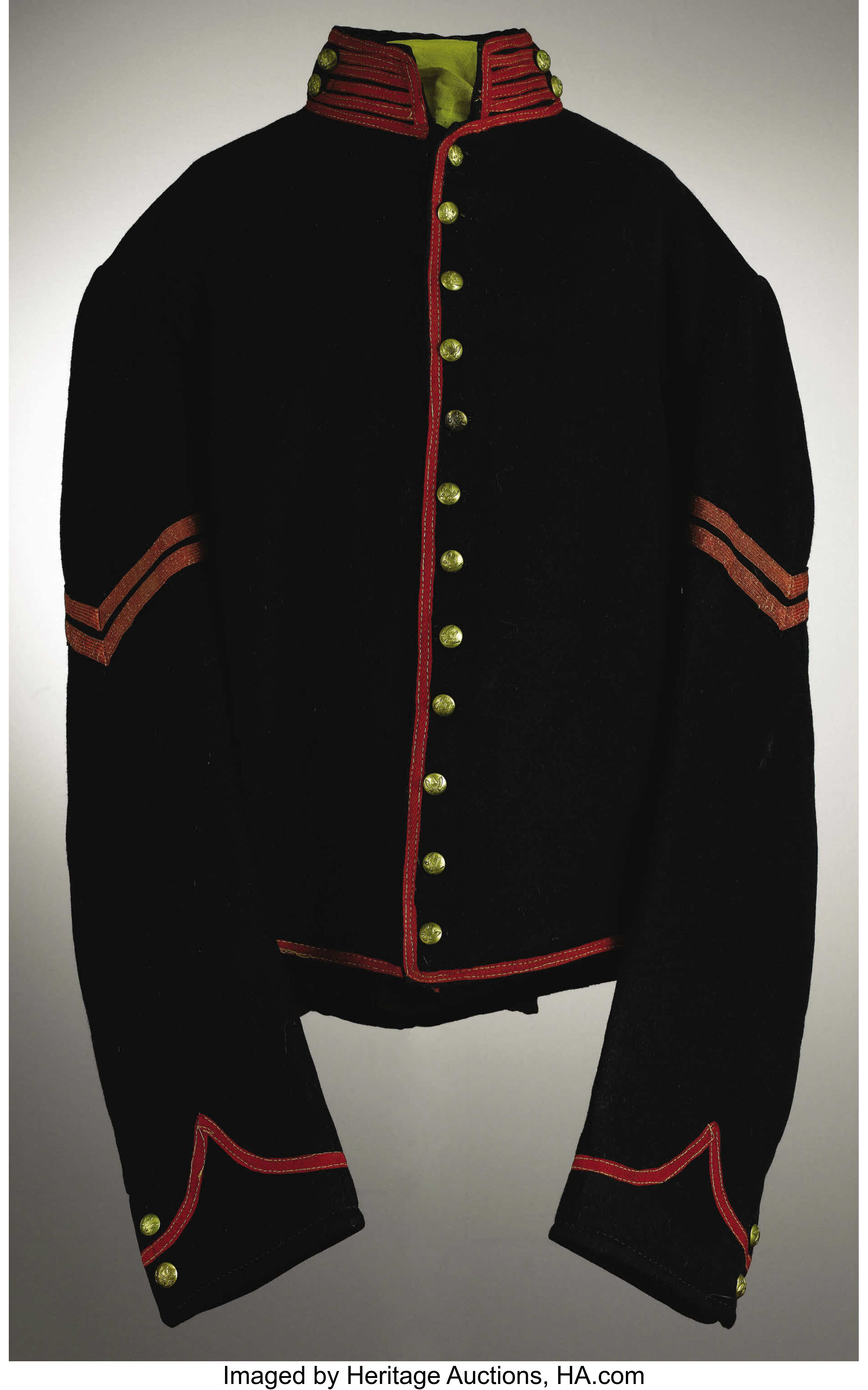 U.S. Artillery Corporal Shell Jacket, a scarce Civil War uniform | Lot ...