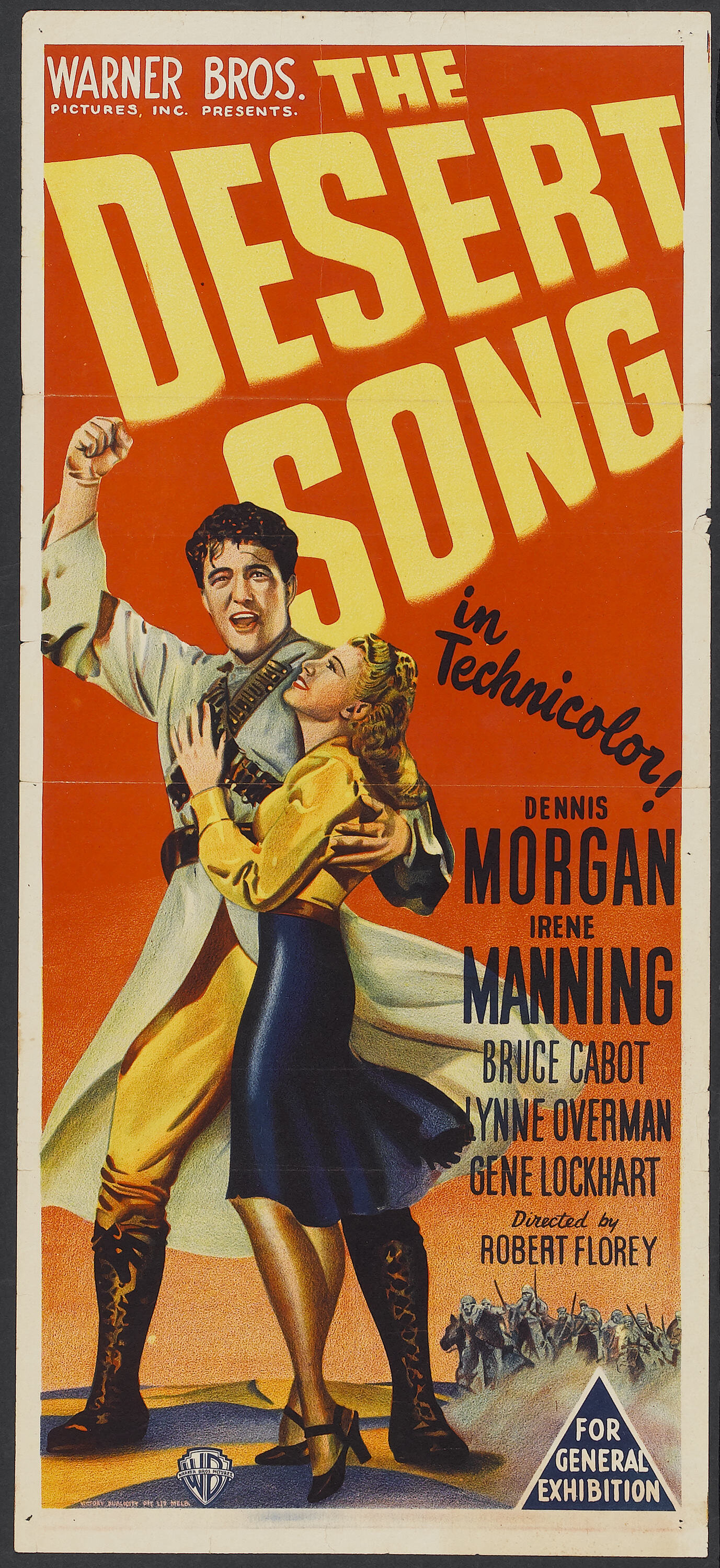 The Desert Song (Warner Brothers, 1943). Australian Daybill (13" X ...