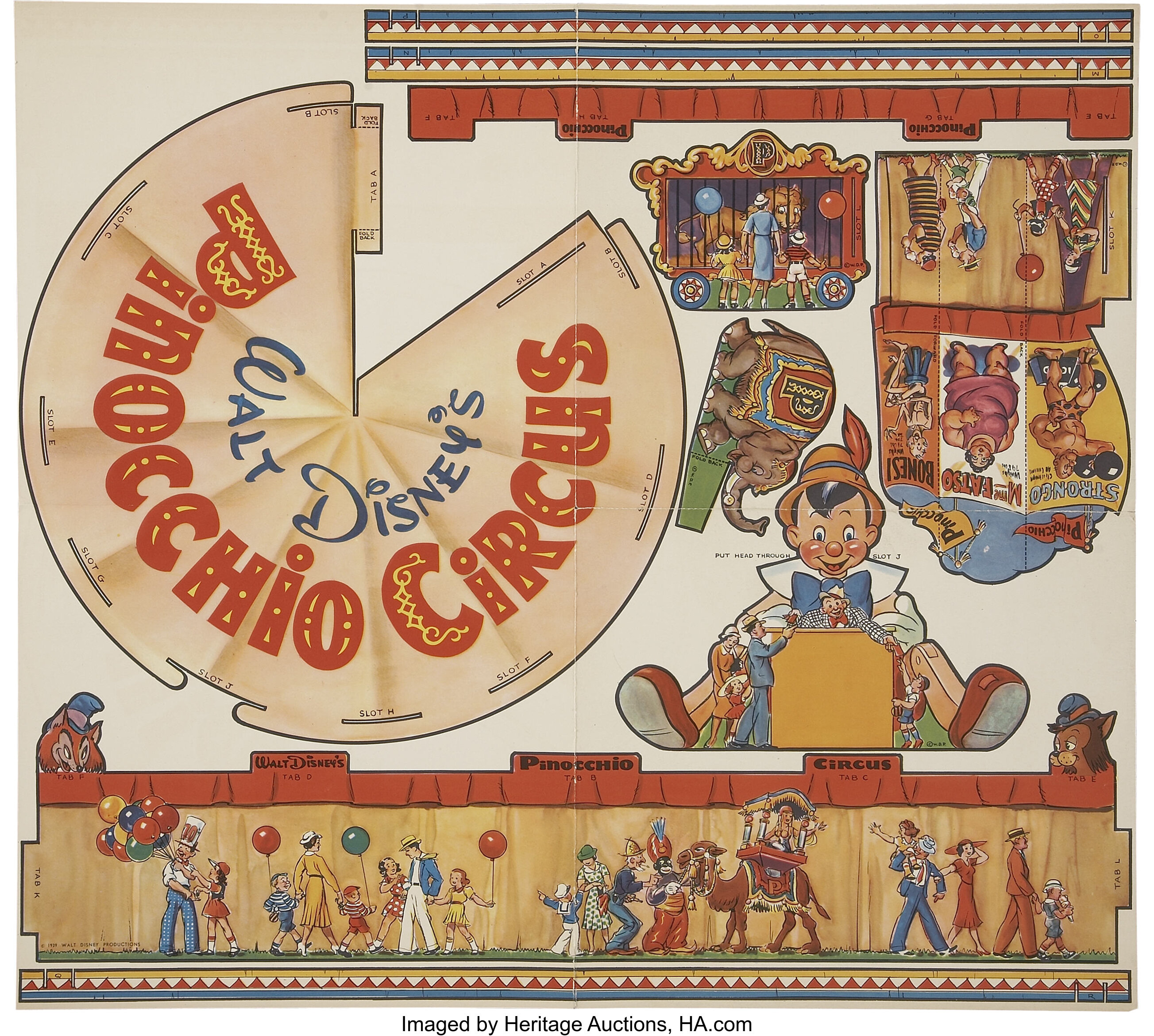 Pinocchio Circus Premium (Walt Disney, 1939).... Memorabilia Disney ...