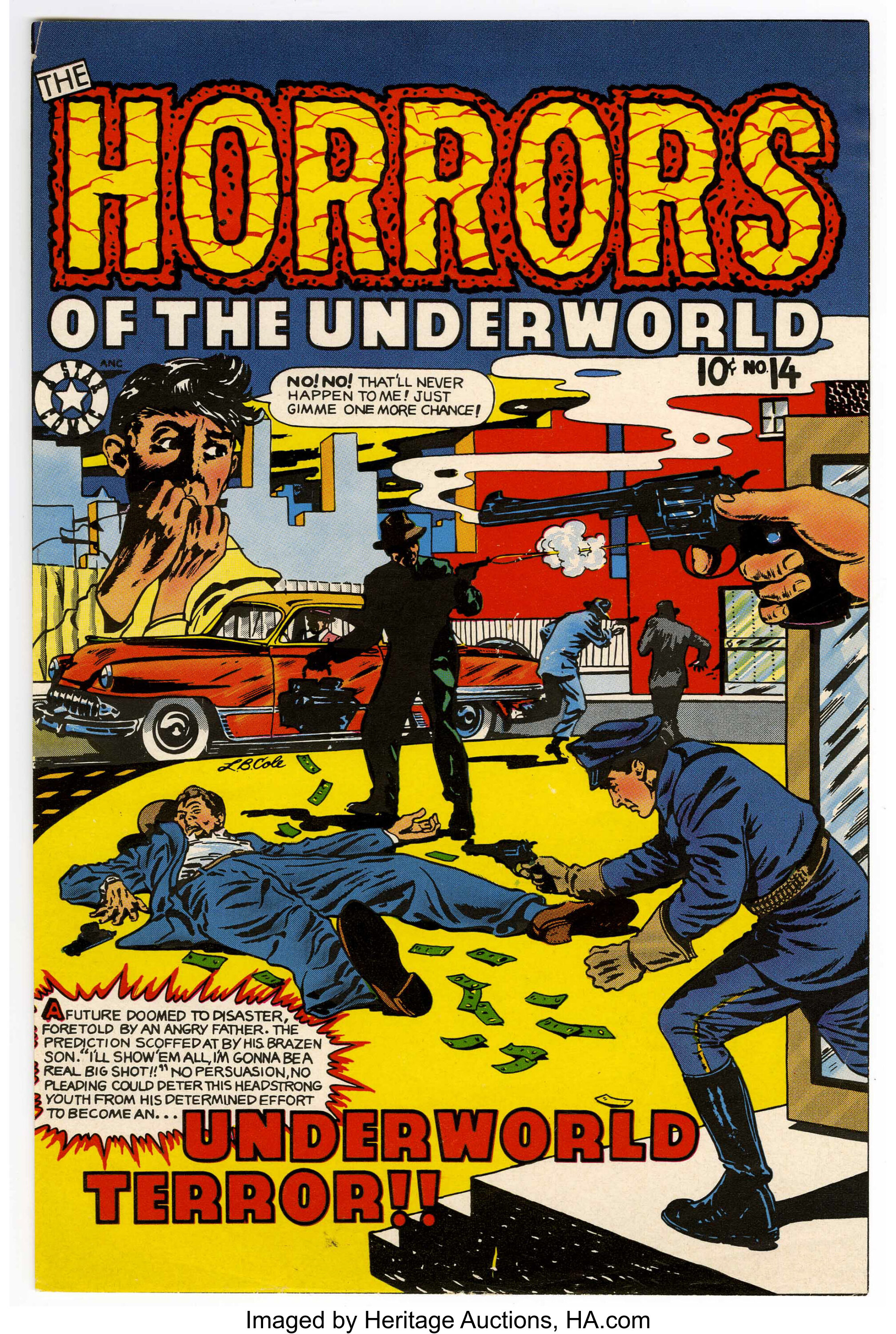 L. B. Cole The Horrors of the Underworld #14 Printers Cover Proof | Lot ...