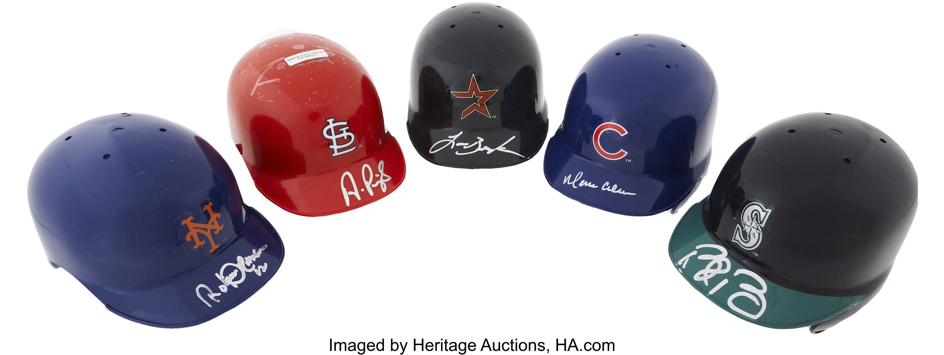 Mini Helmets Signed By Nine Baseball Stars. ... (Total: 9 items) | Lot ...