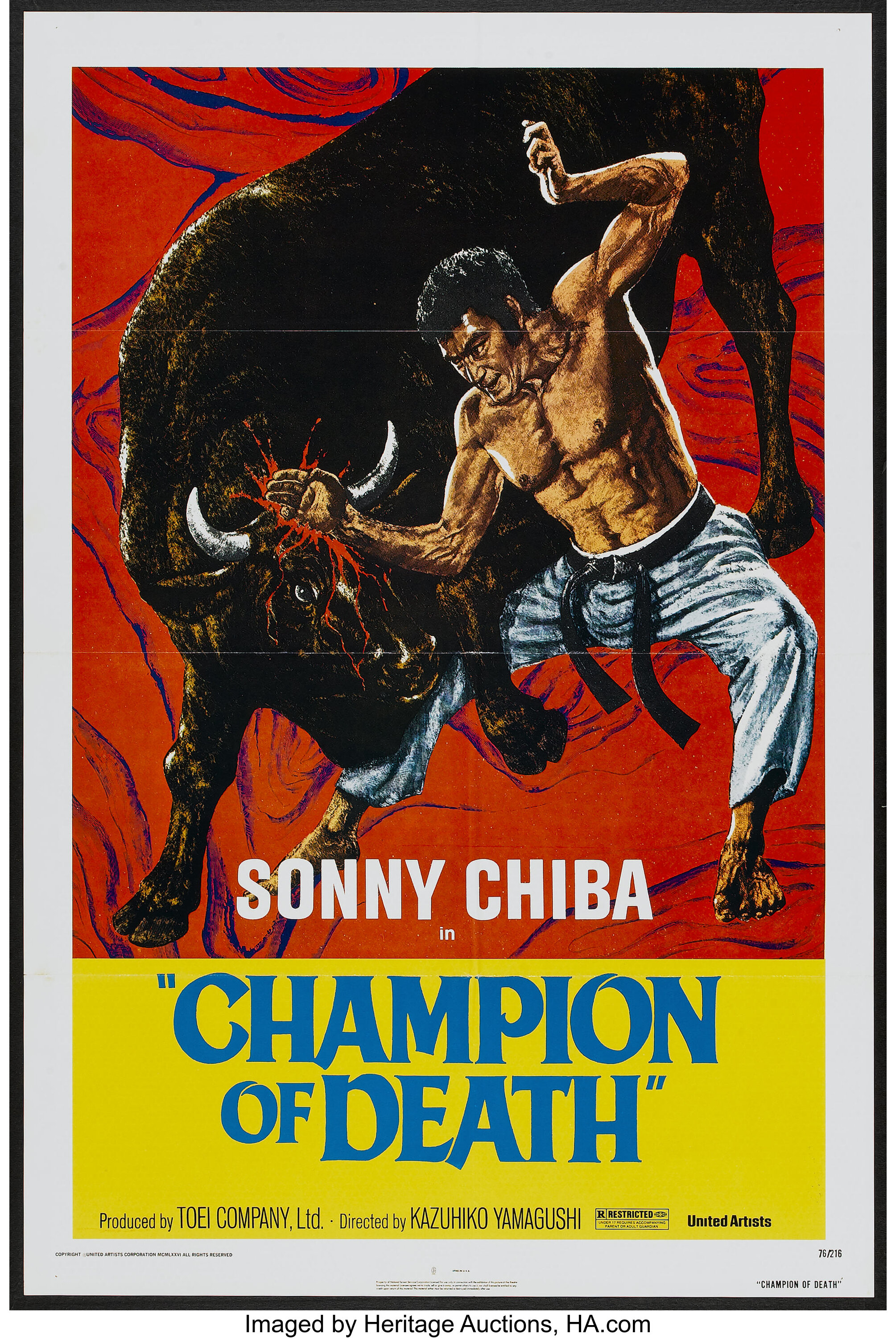 Champion of Death (United Artists, 1976). One Sheet (27" X 41"). | Lot ...
