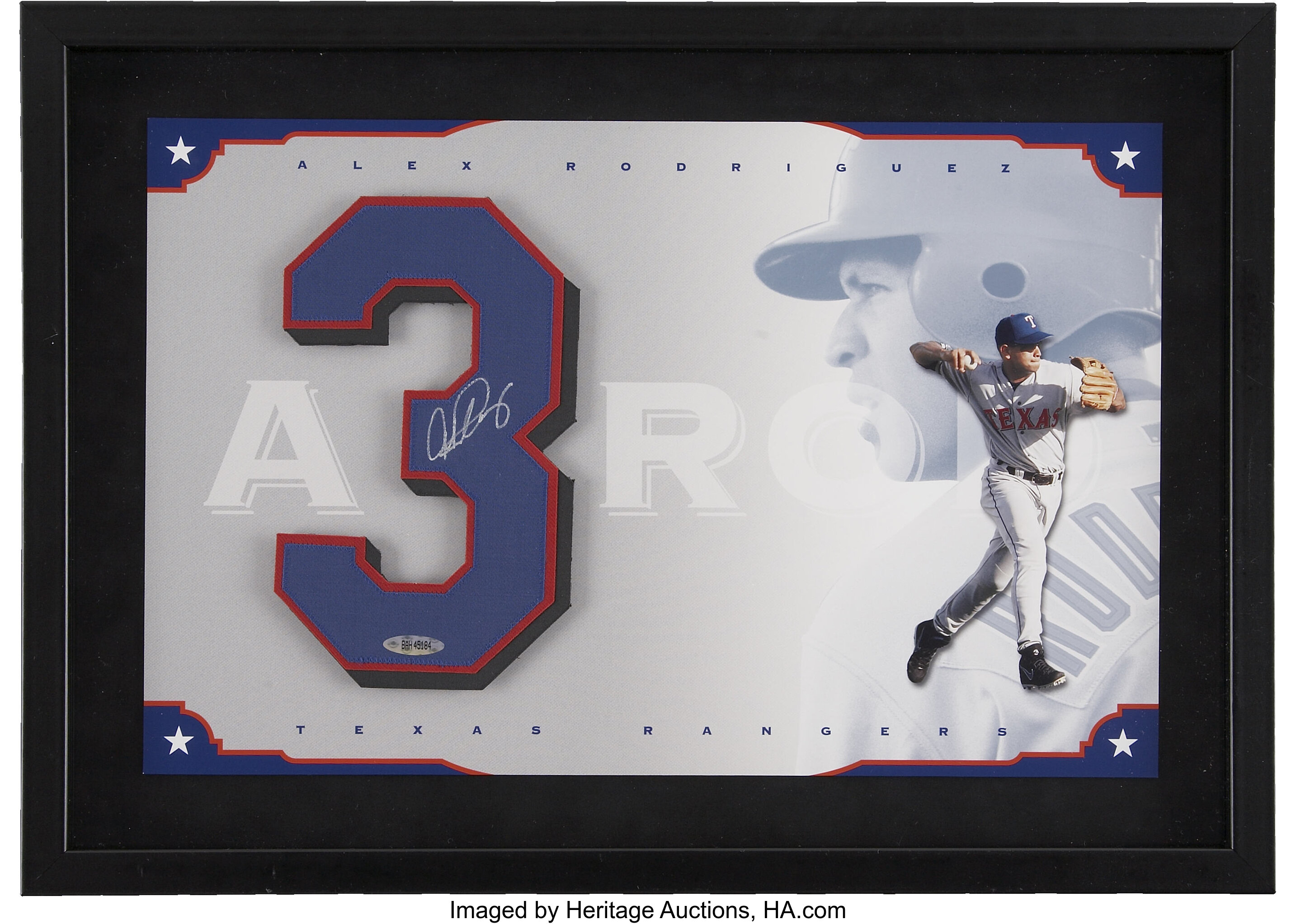 Alex Rodriguez Signed Framed Display. ... Baseball Collectibles | Lot ...