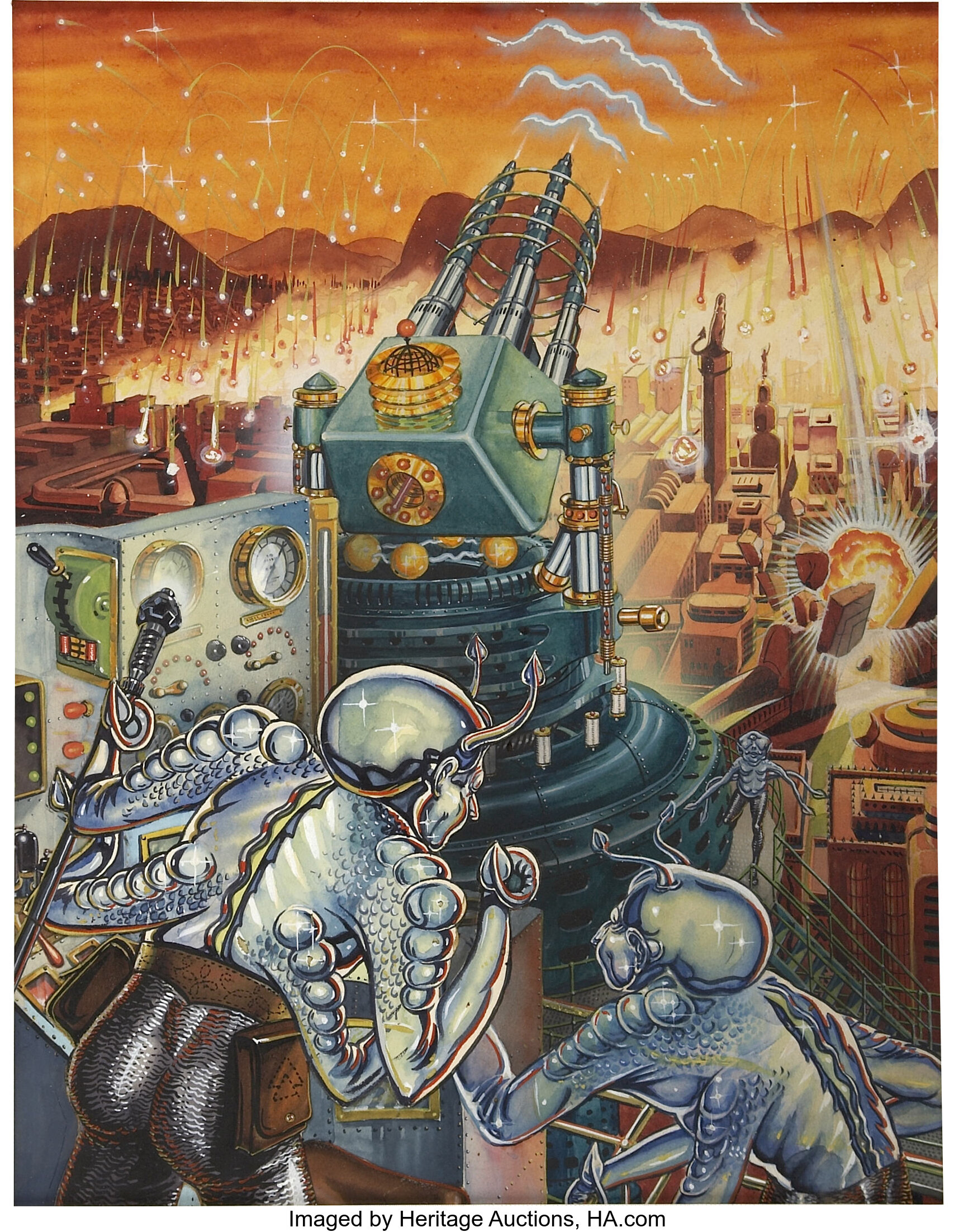 ROBERT FUQUA (American 20th Century). Death of the Moon, Amazing | Lot ...