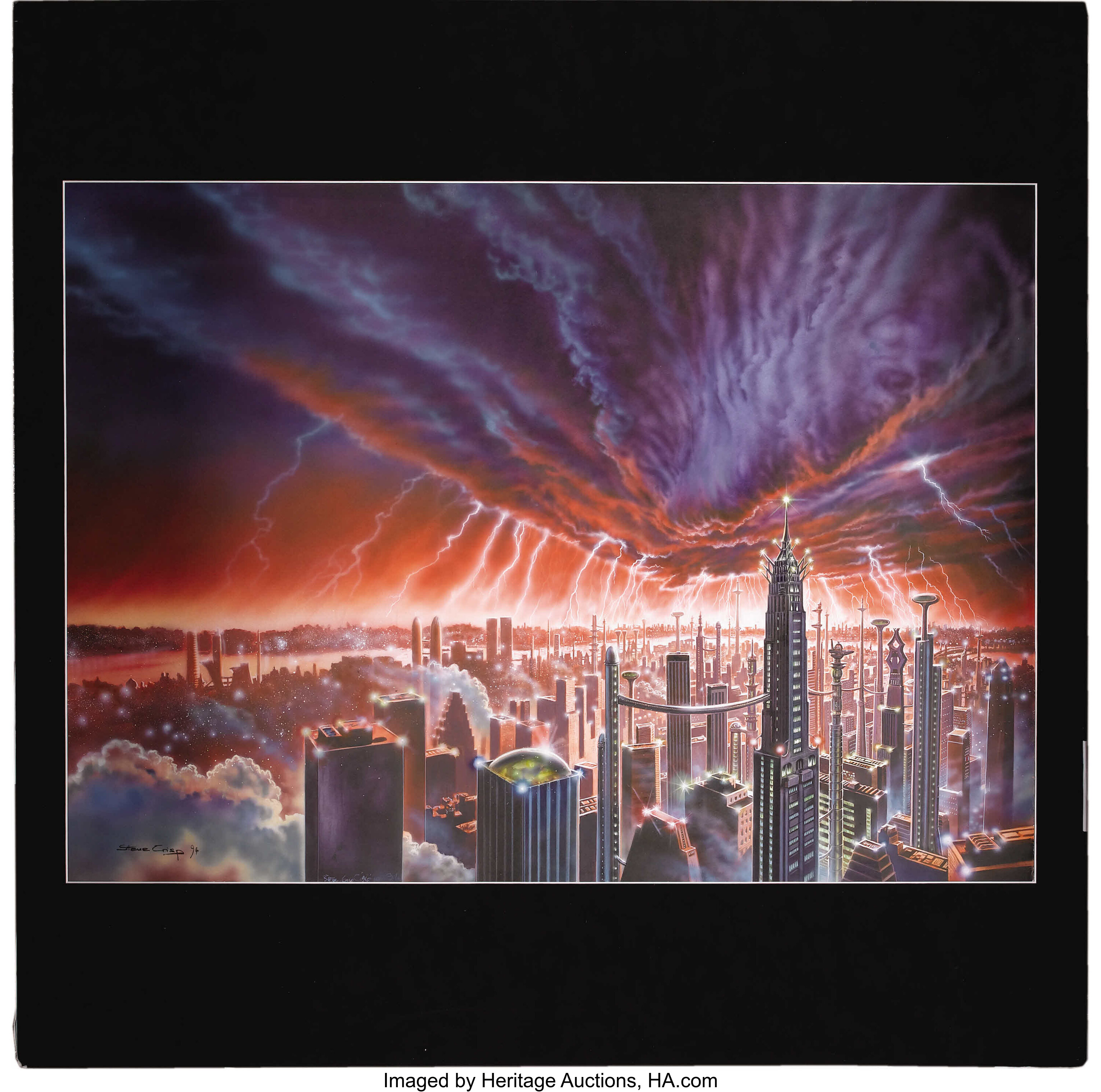 STEVE CRISP (English 20th Century) . Mother of Storms, 1996 . Oil | Lot ...