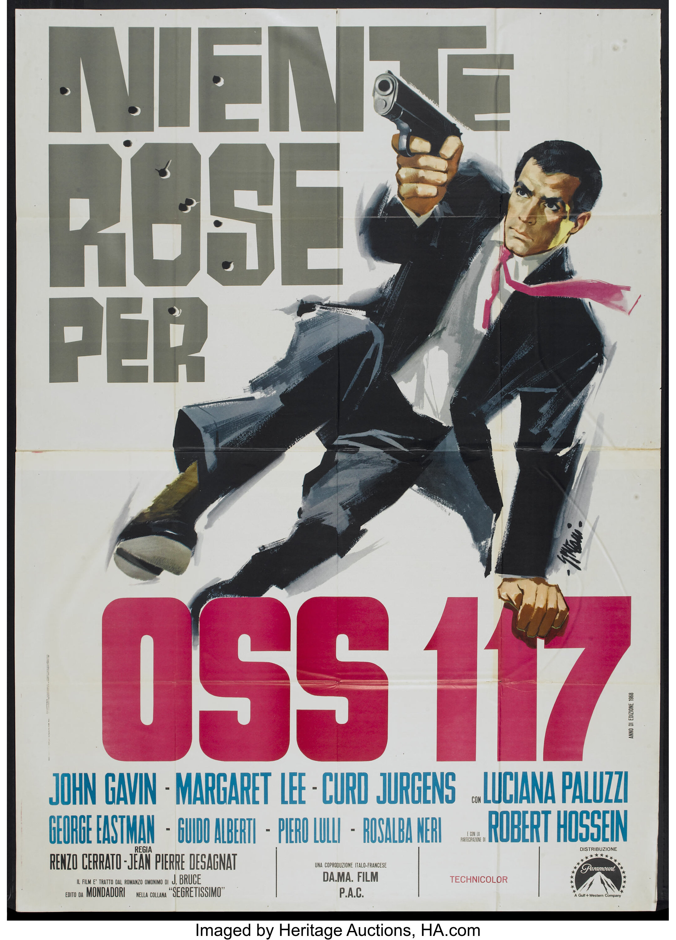 OSS 117 - Double Agent (Paramount, 1968). Italian 4 - Folio (55" X ...