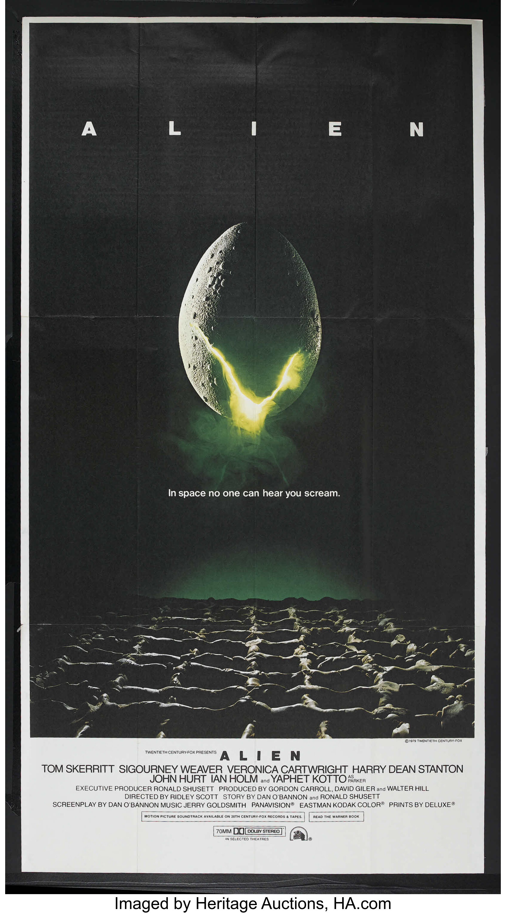 Alien (20th Century Fox, 1979). Three Sheet (41" X 81"). Science | Lot ...