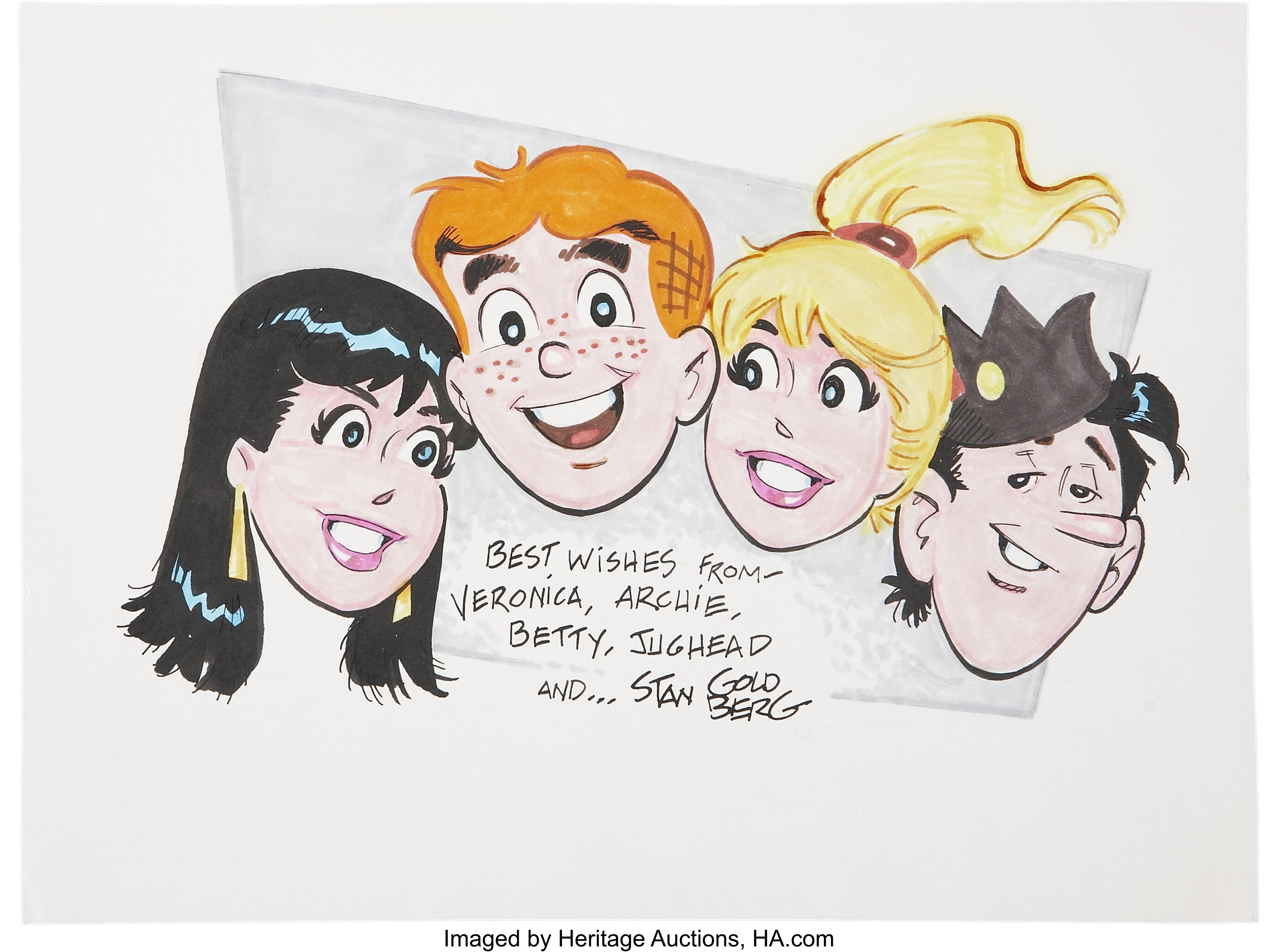 Stan Goldberg Archie Specialty Sketch Original art (undated).... | Lot ...
