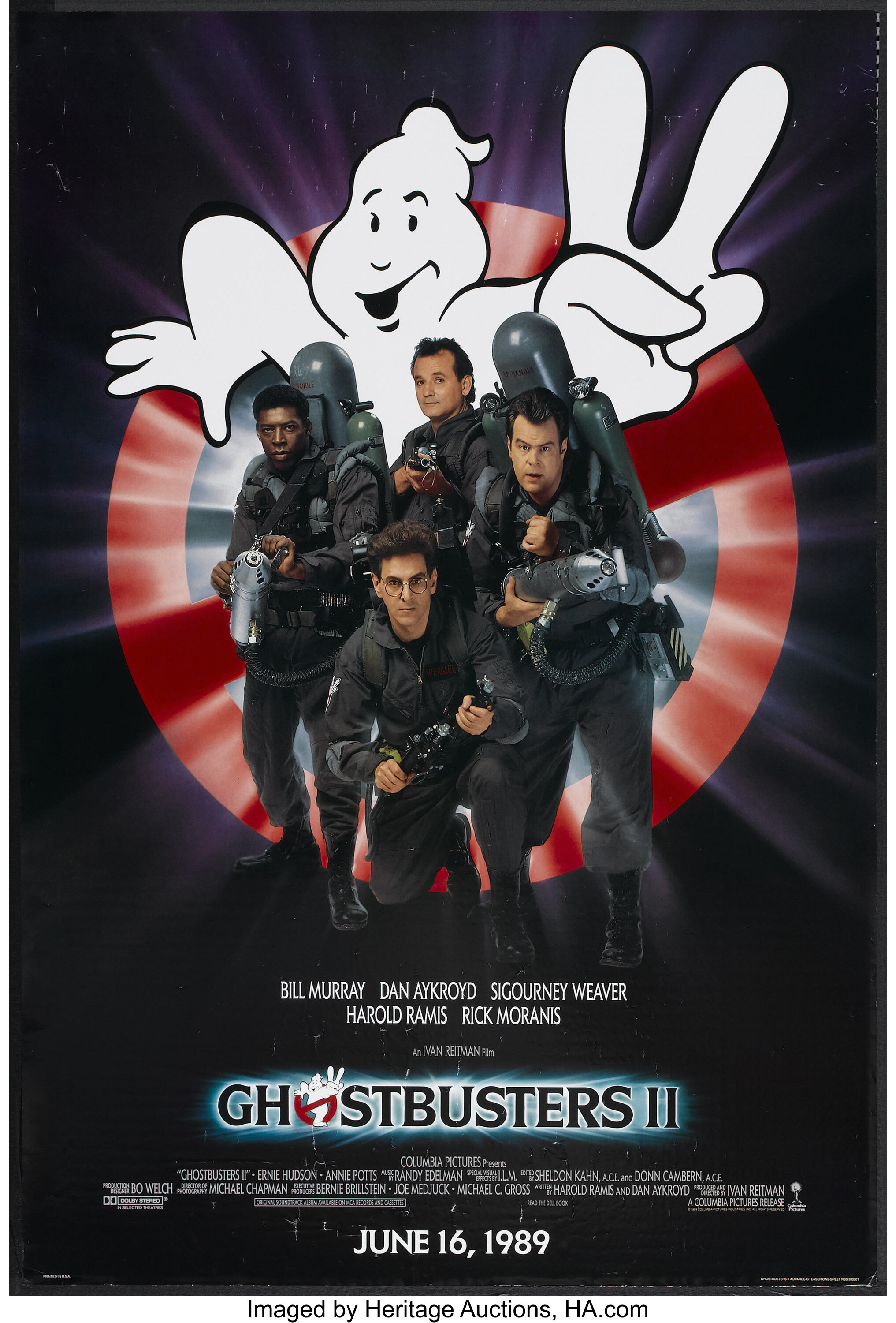 Ghostbusters II (Columbia, 1989). One Sheet (27" X 40") Style C | Lot ...