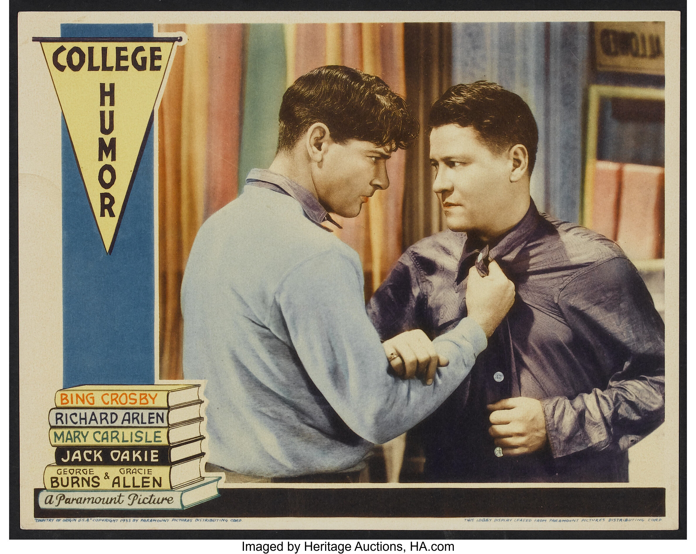 College Humor (Paramount, 1933). Lobby Cards (2) (11" X 14"). Comedy ...