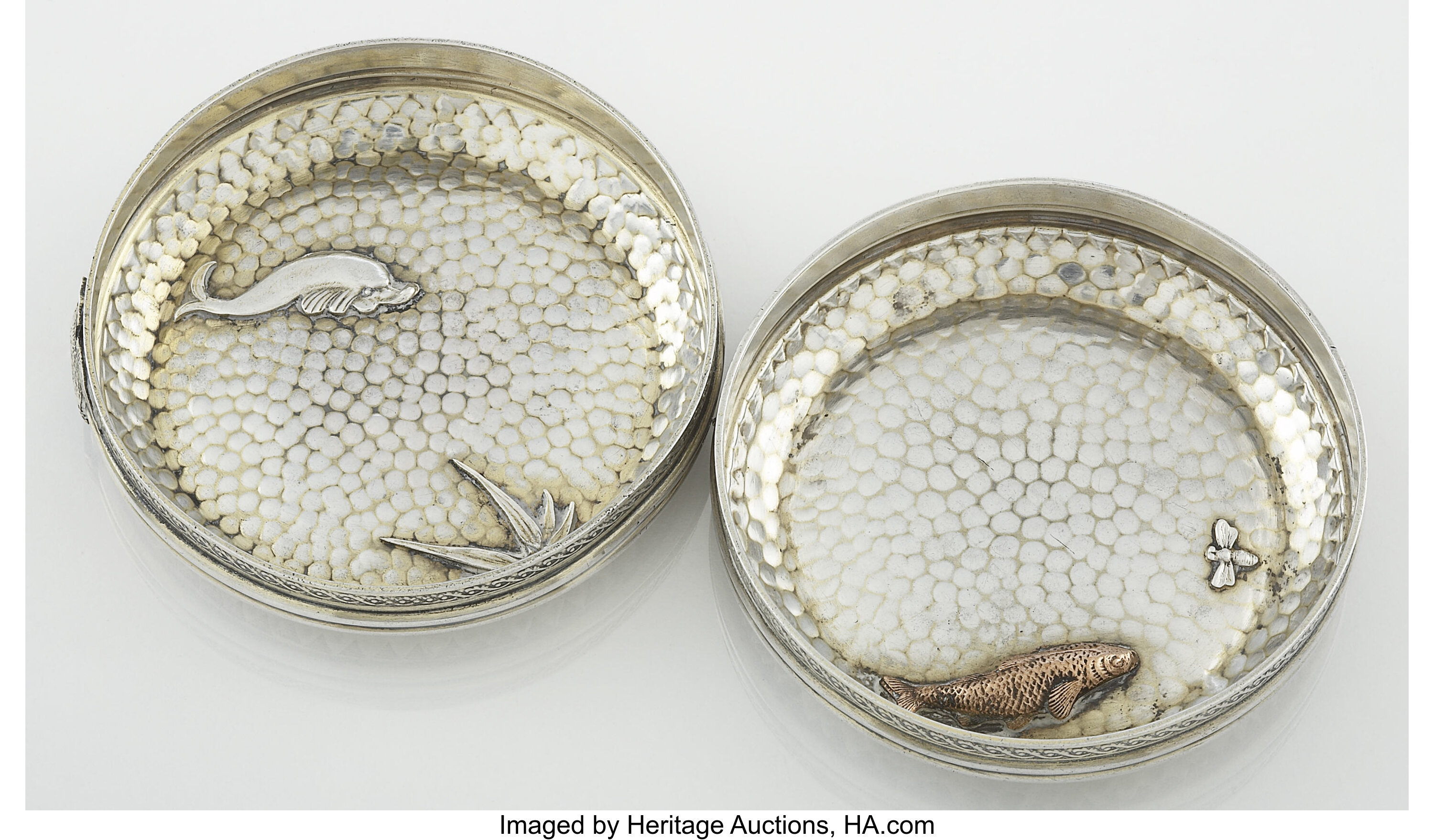 A PAIR OF AMERICAN MIXED METAL SALTS. Gorham Manufacturing Co., | Lot ...