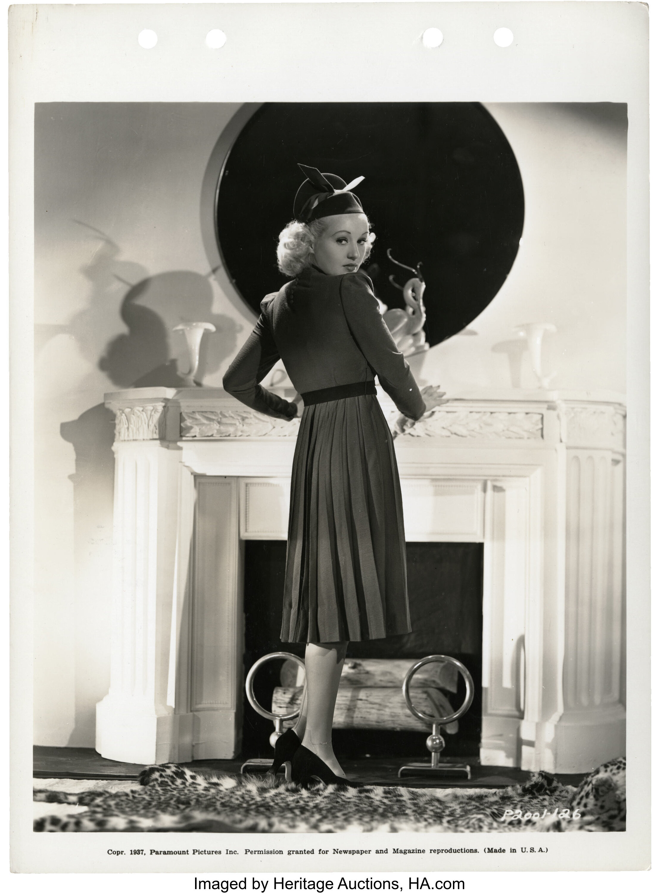 Betty Grable (Paramount, 1937). Keybook Still (8" X 11").. ... | Lot ...